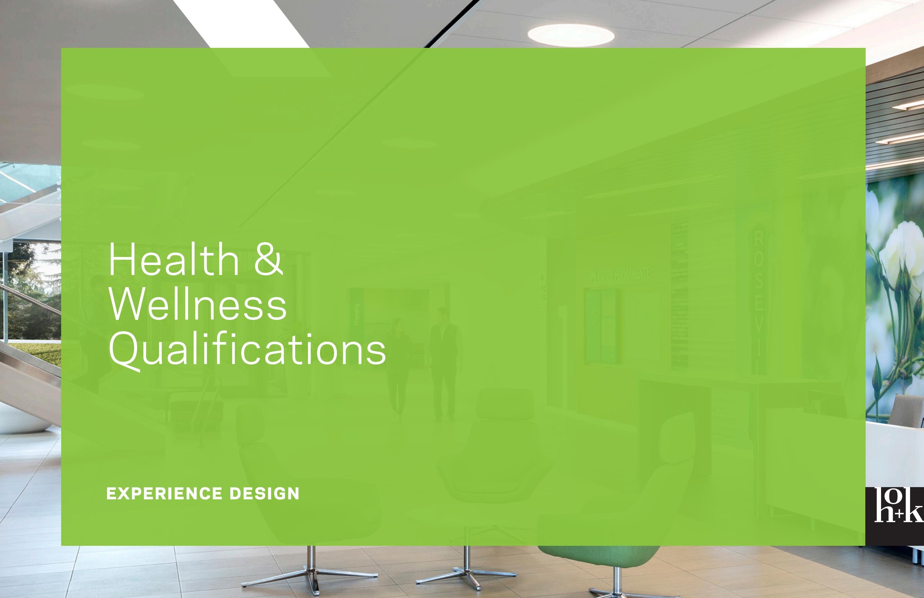 HOK EXD Health and Wellness Qualifications by HOK - Issuu