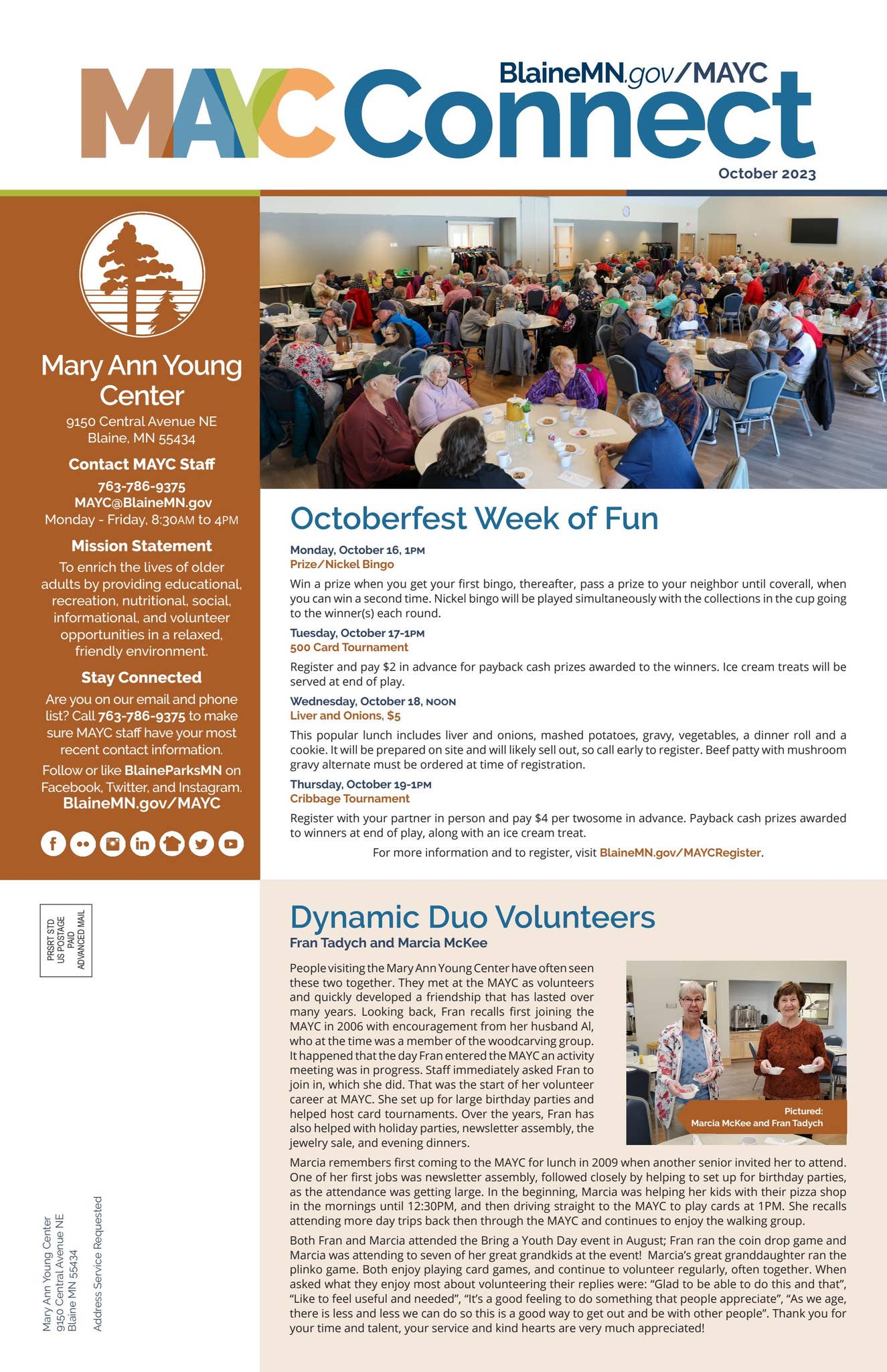 MAYC Connect - October 2023 by City of Blaine - Issuu