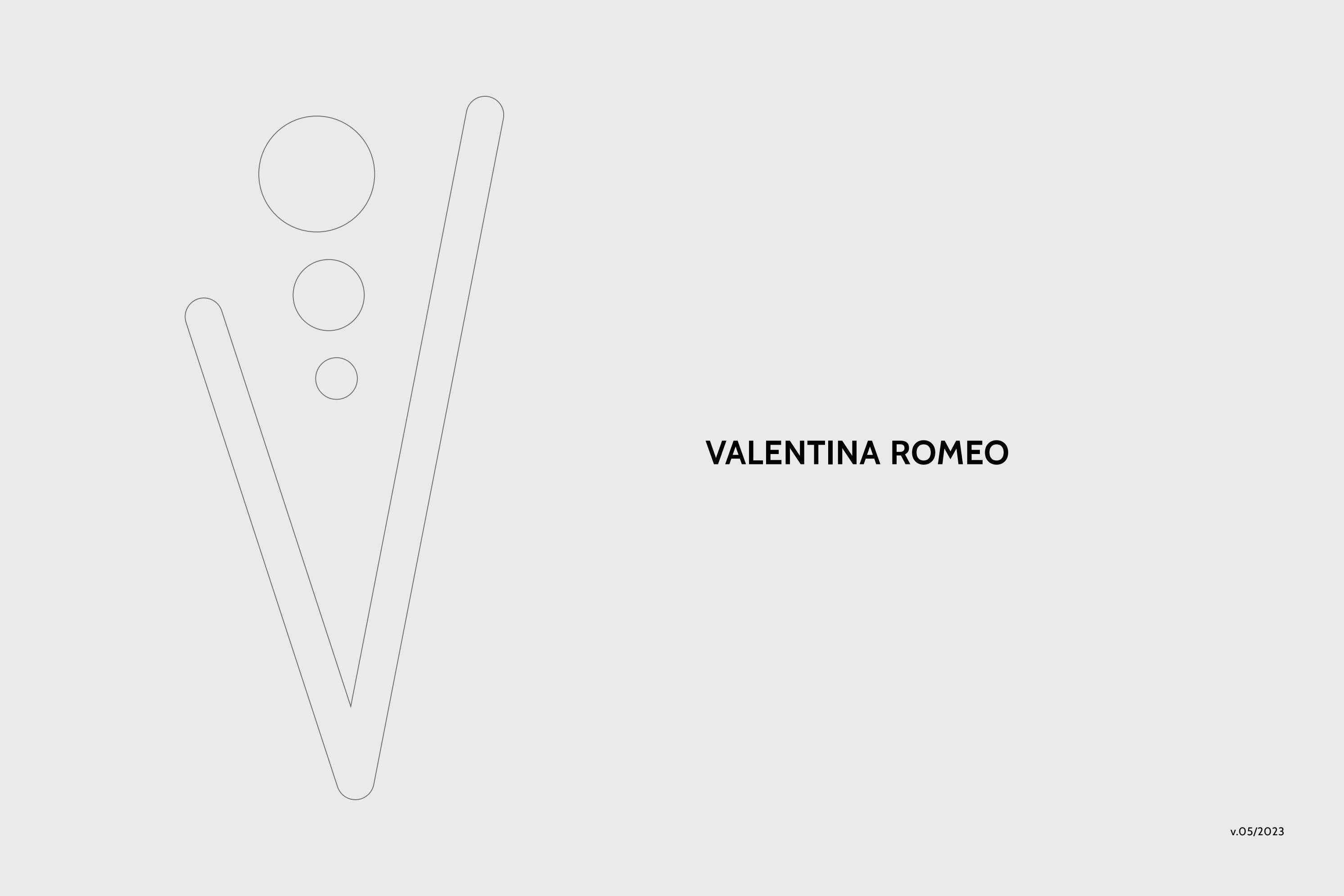 Portfolio Valentina Romeo 2023 by Valentina Romeo - Issuu