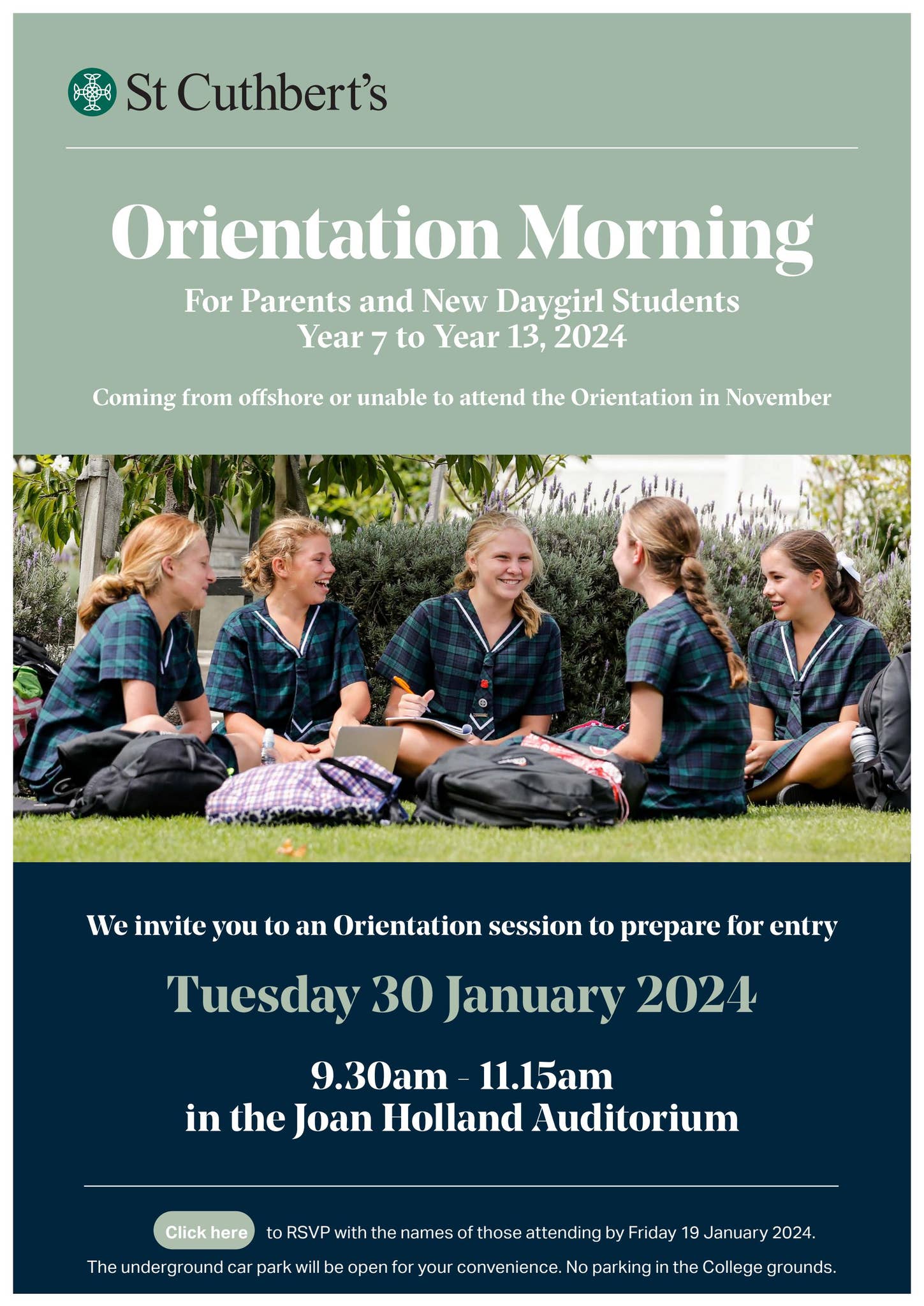 OFFSHORE Senior Day Orientation Invite by St Cuthbert's College - Issuu