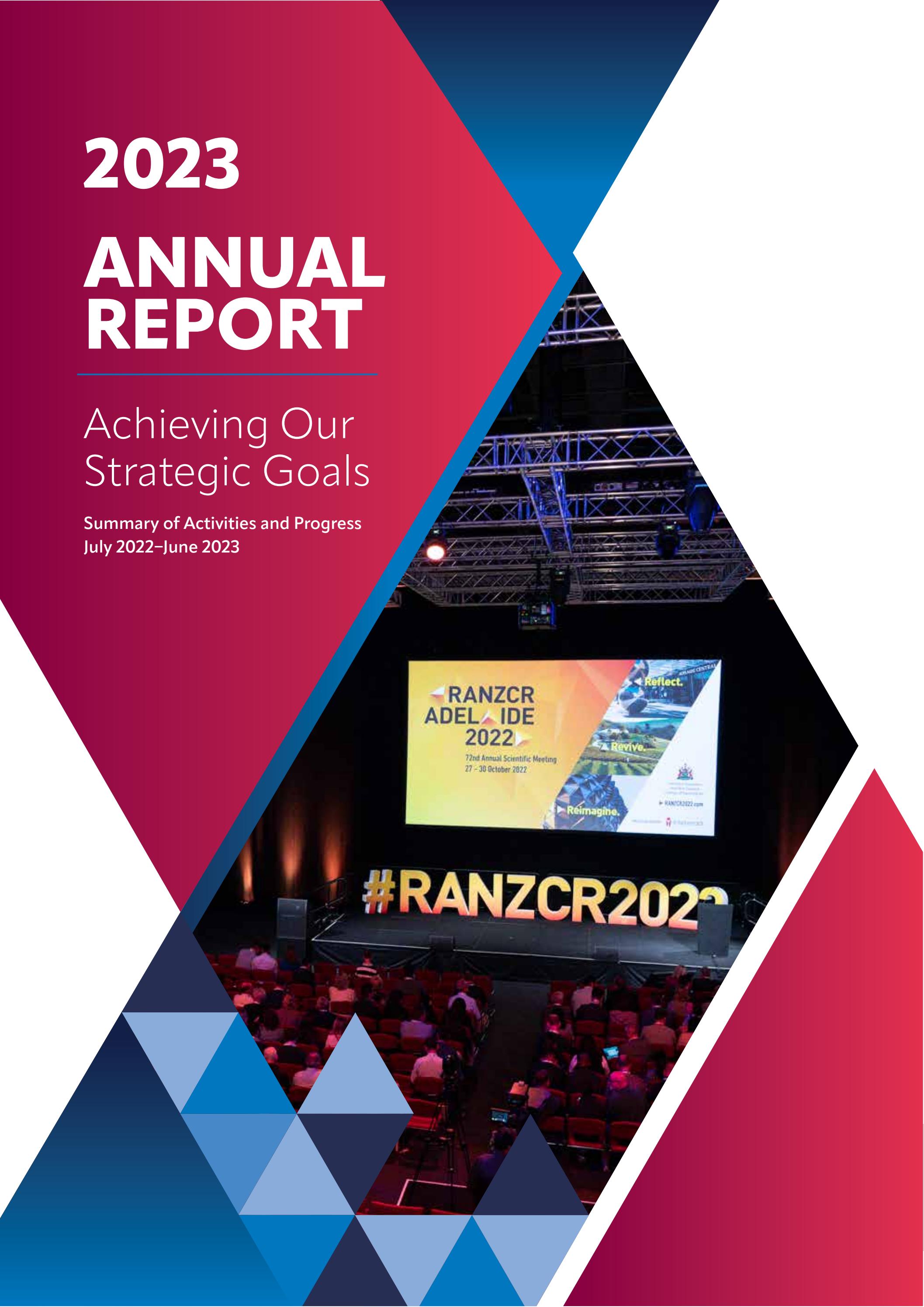RANZCR Annual Report 2022–2023 by RANZCR - Issuu