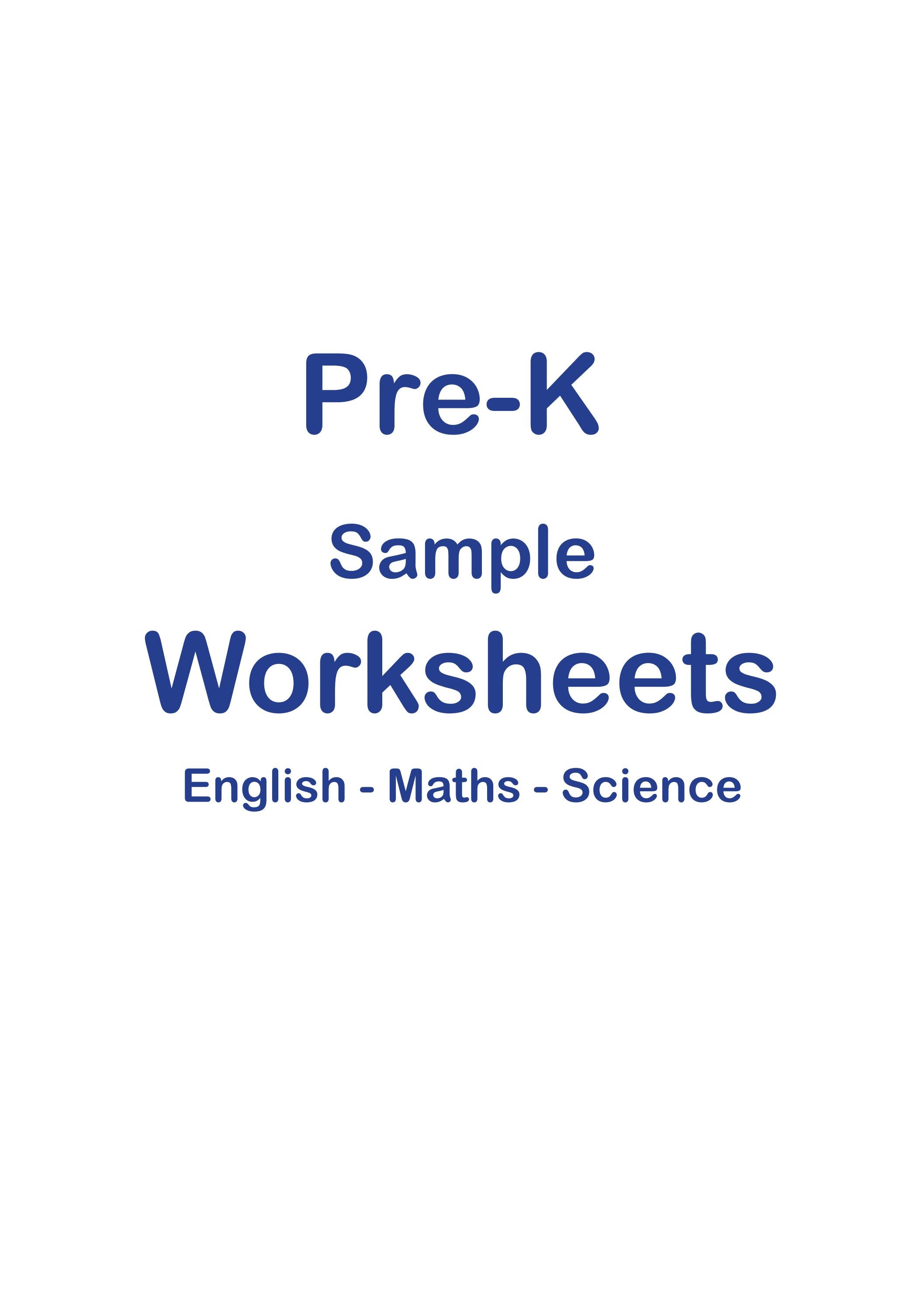 Pre-K Sample Worksheets by Ugarit Publishing - Issuu