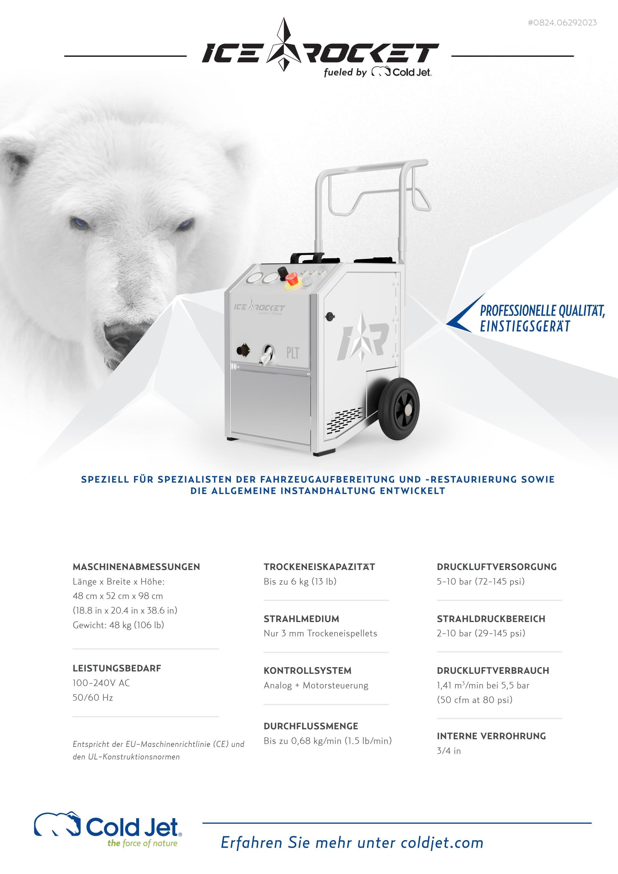 IceRocket PLT Spec Sheet DE by Cold Jet - Issuu