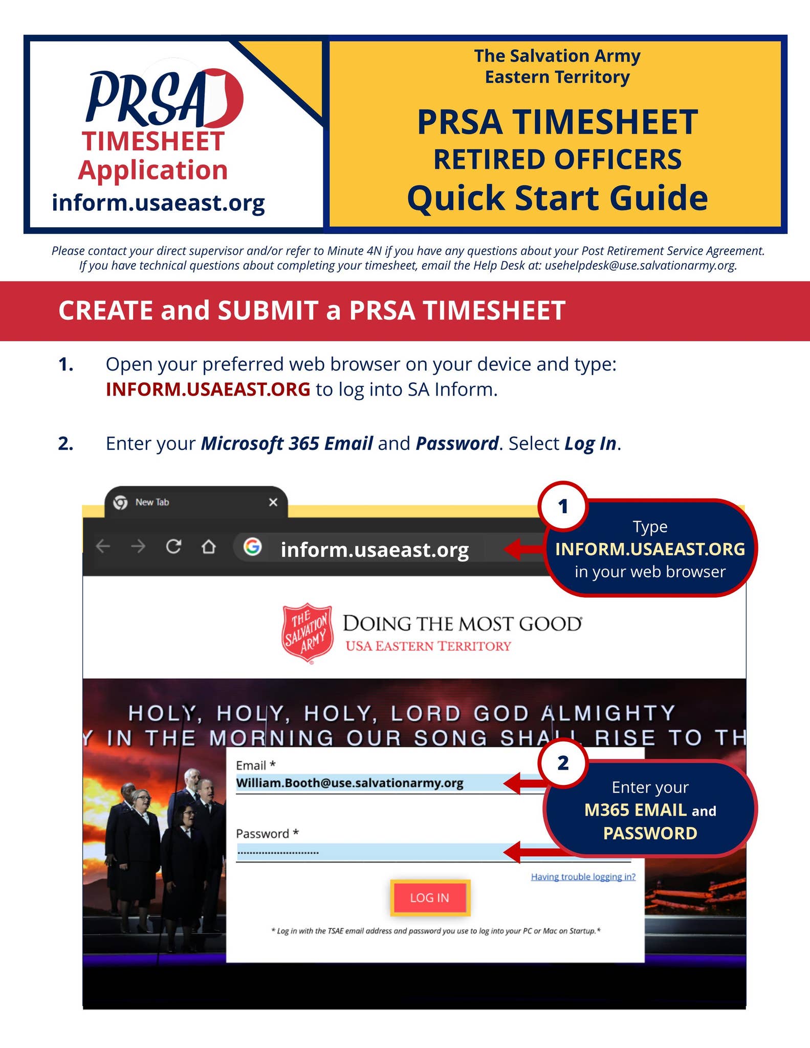 PRSA Timesheet - Quick Start Guide by Officers' Services & Records Department - Issuu