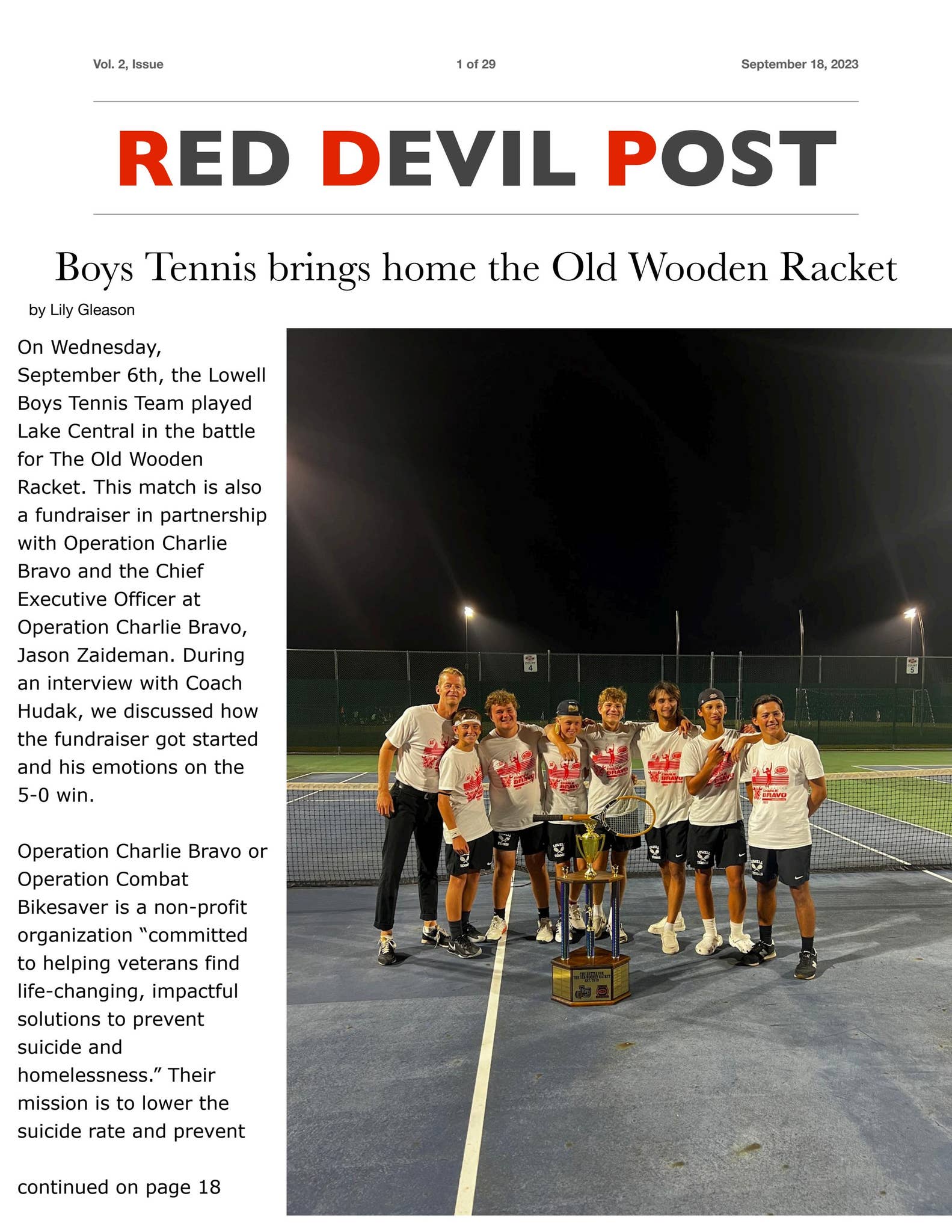 Red Devil Post, Vol. 2, Issue 1 by RedDevilsPost - Issuu