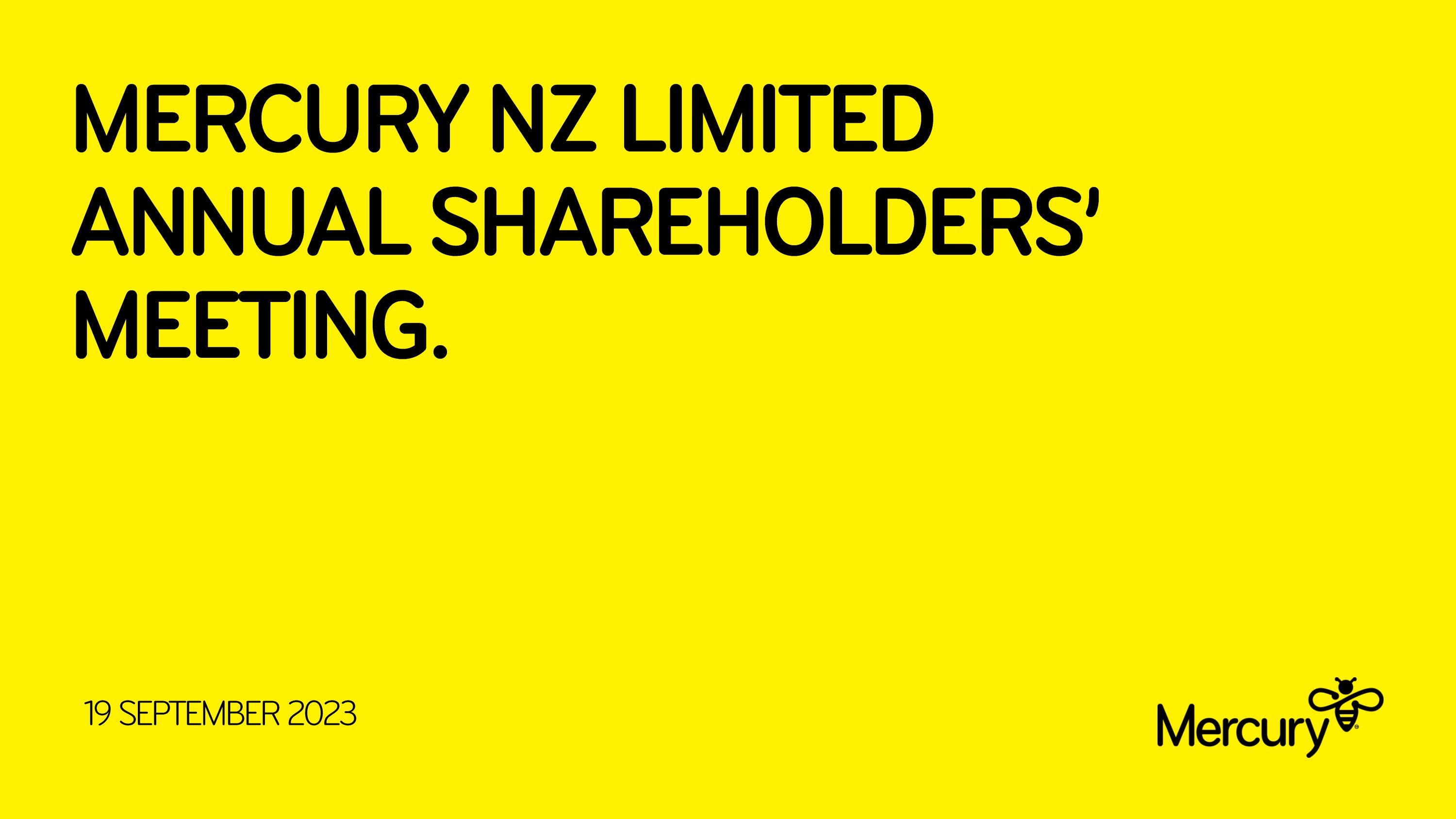 Mercury 2023 Annual Shareholders' Meeting Presentation by Mercury - Issuu