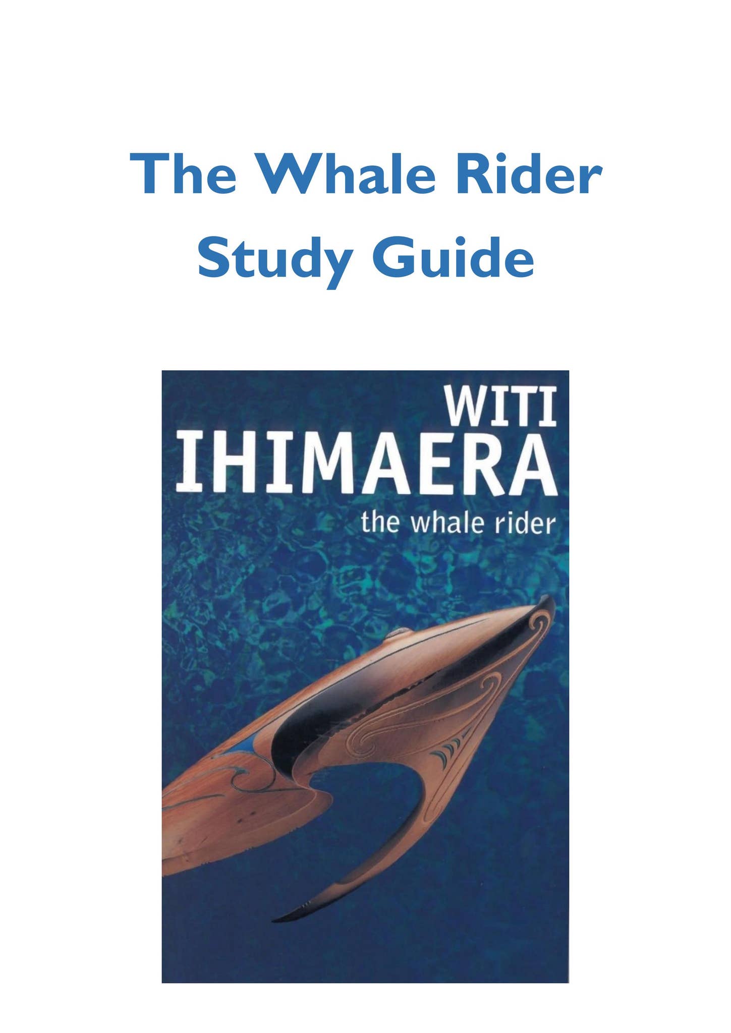 The Whale Rider Revision Guide by johnlyonharrow - Issuu