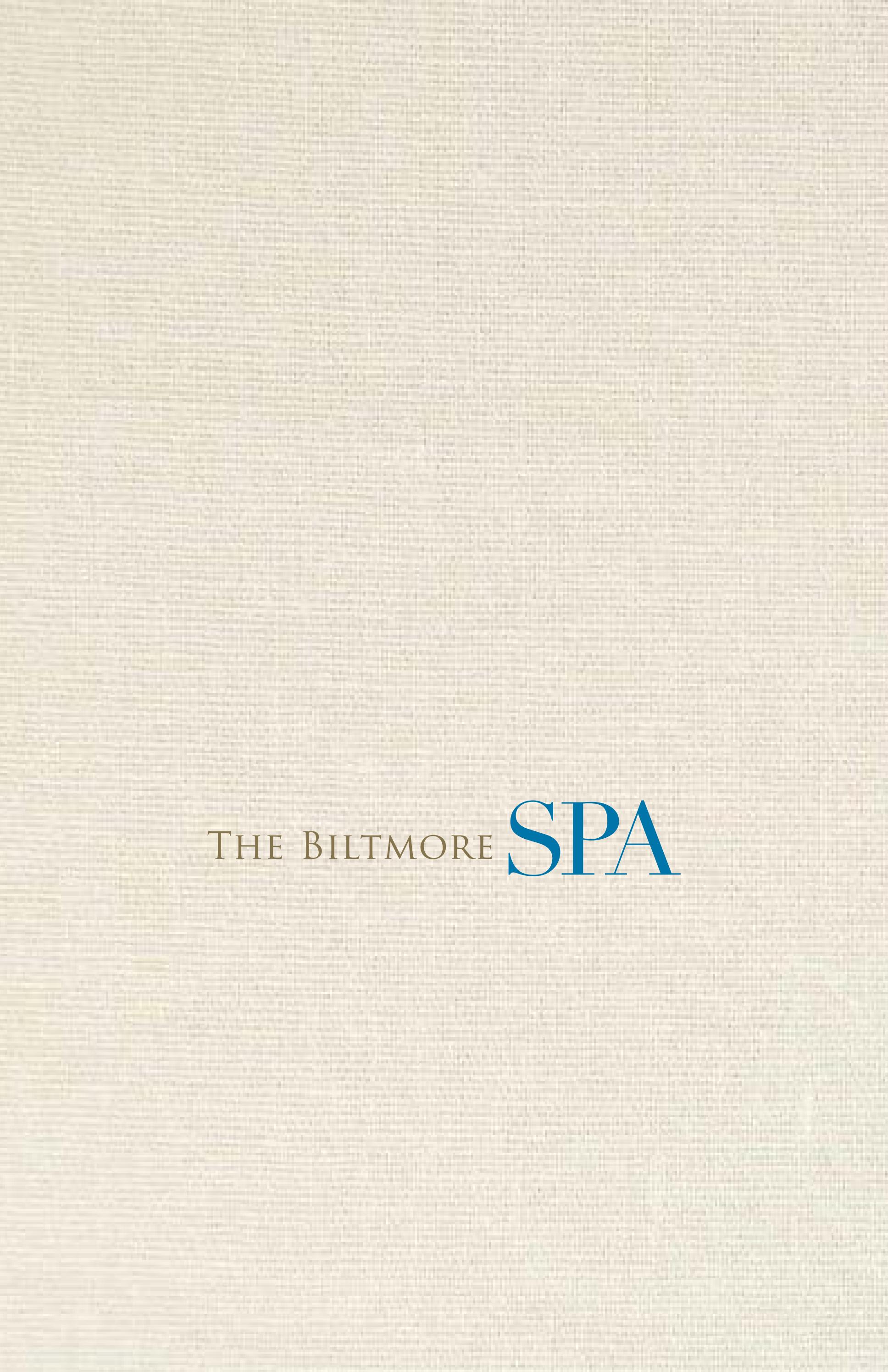 Biltmore Spa Menu by thebiltmorehotel - Issuu