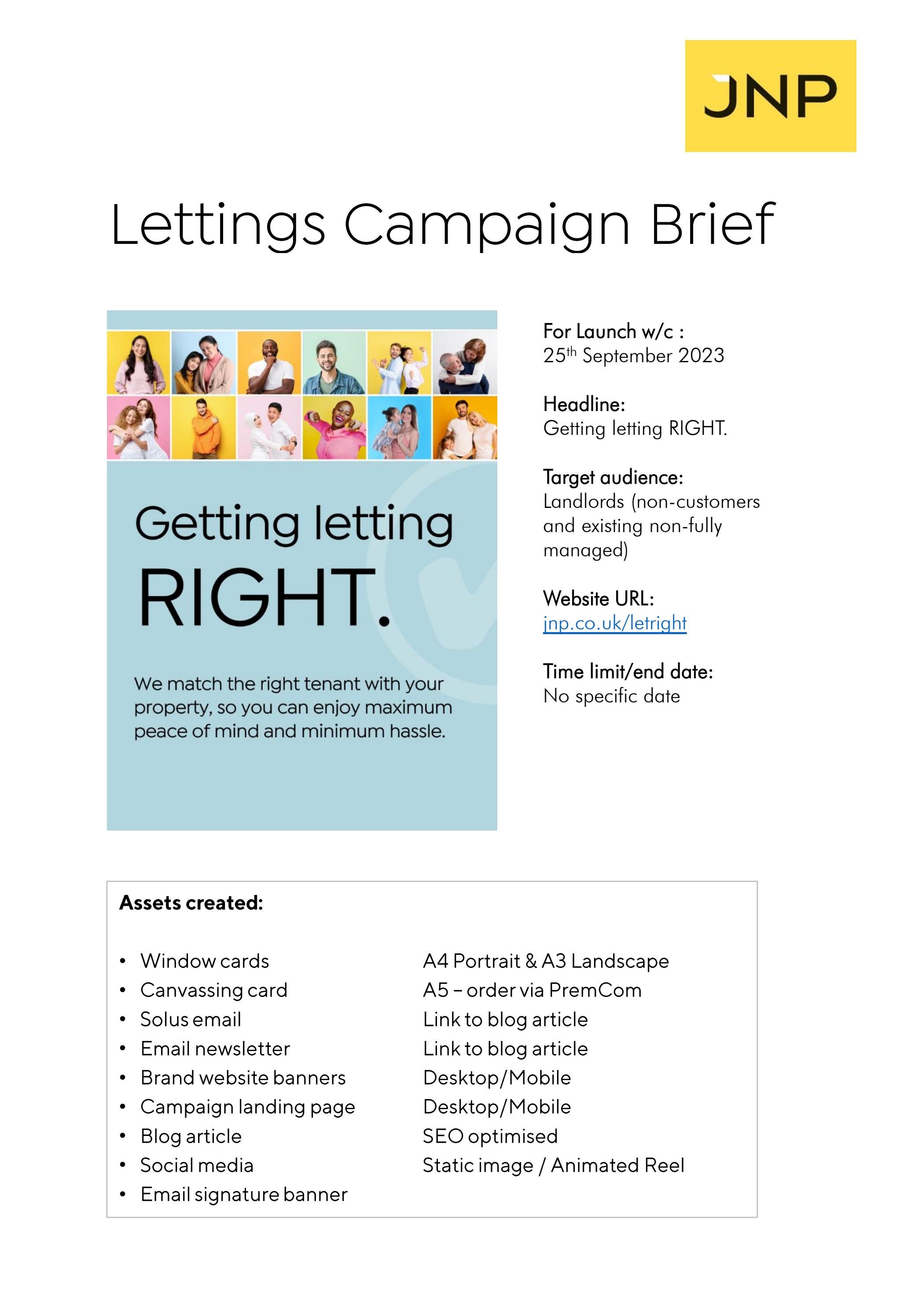 JNP - Lettings Campaign Brief - Getting letting RIGHT. by LSLi - Issuu