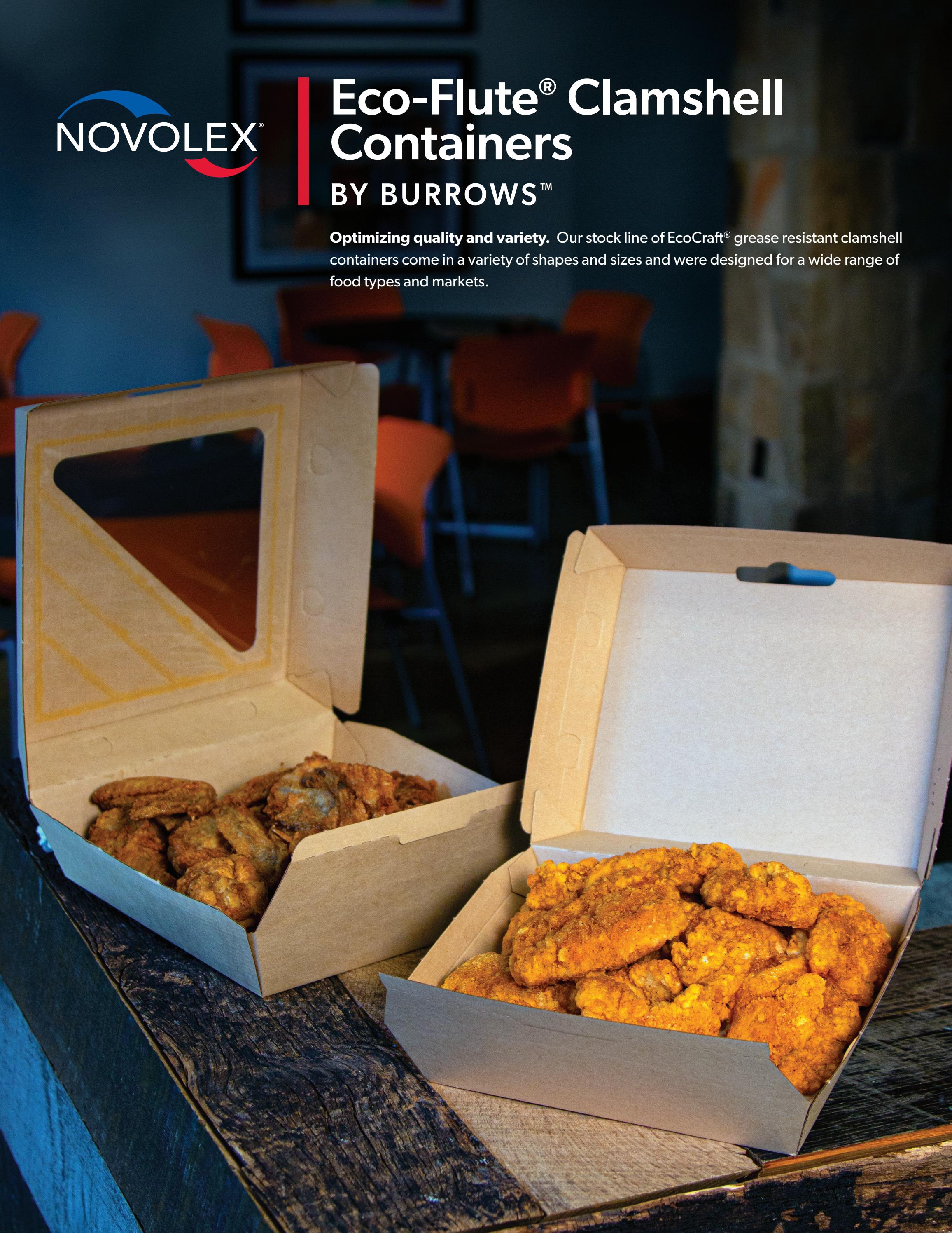 Eco-Flute Clamshell Containers by novolex - Issuu