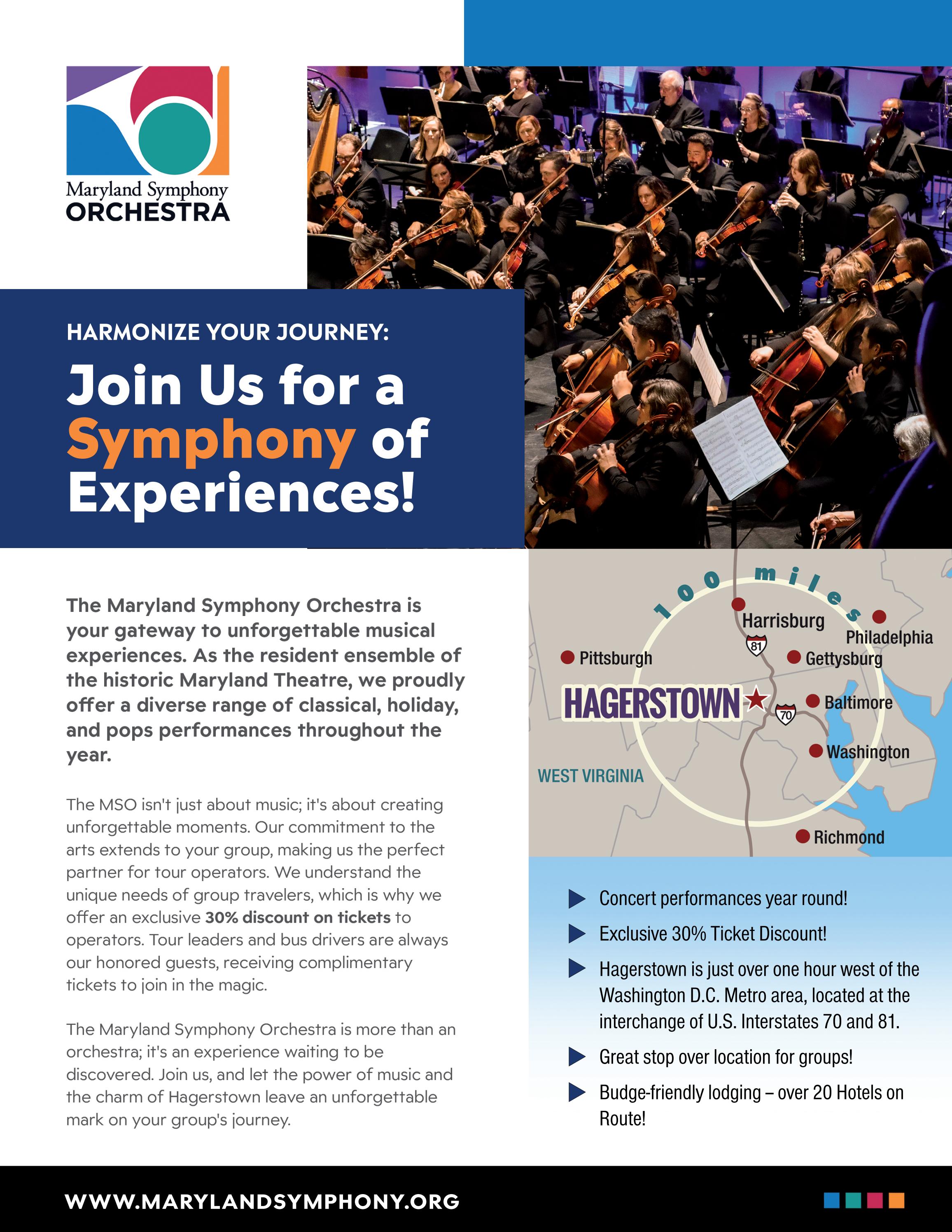 Group and Tour Travel Profile Sheet by The Maryland Symphony Orchestra ...