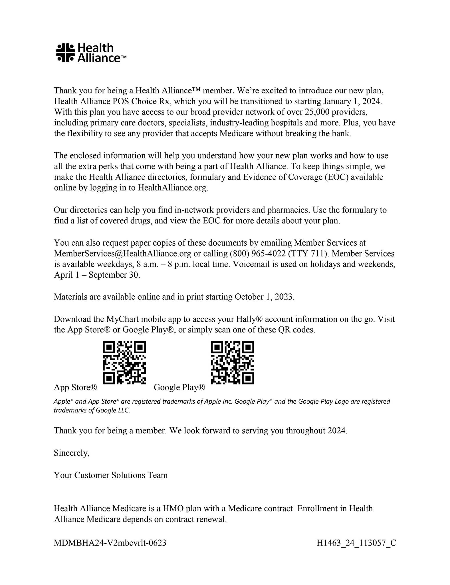 2024 Member Retention Letter by Health Alliance - Issuu