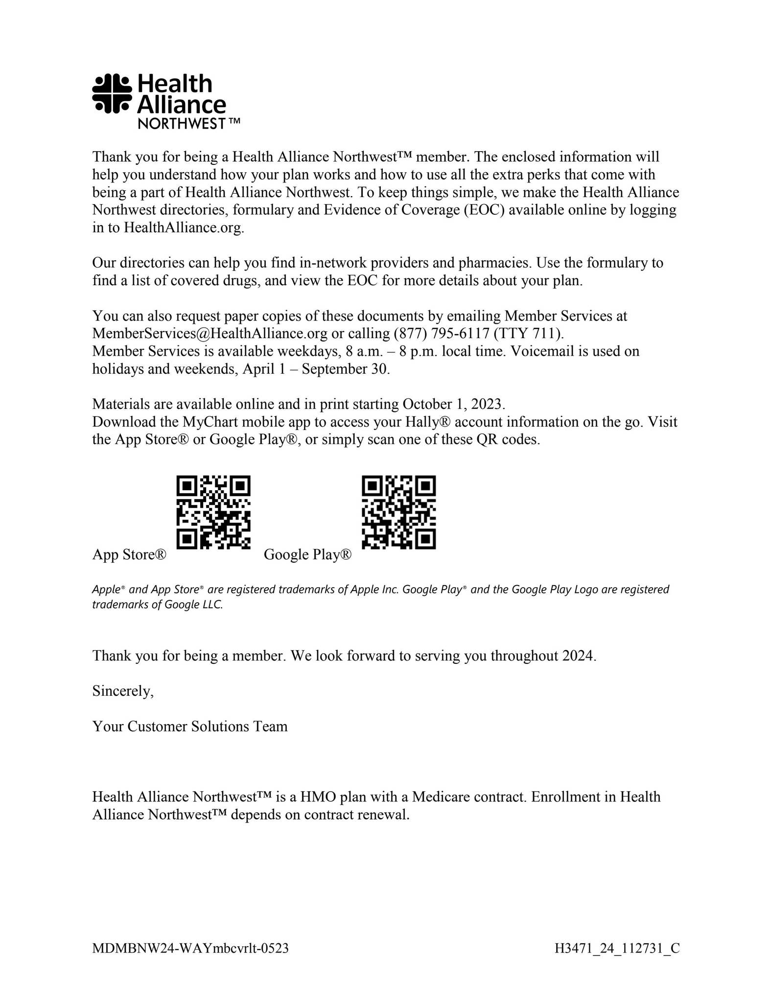2024 Member Retention Letter by Health Alliance - Issuu