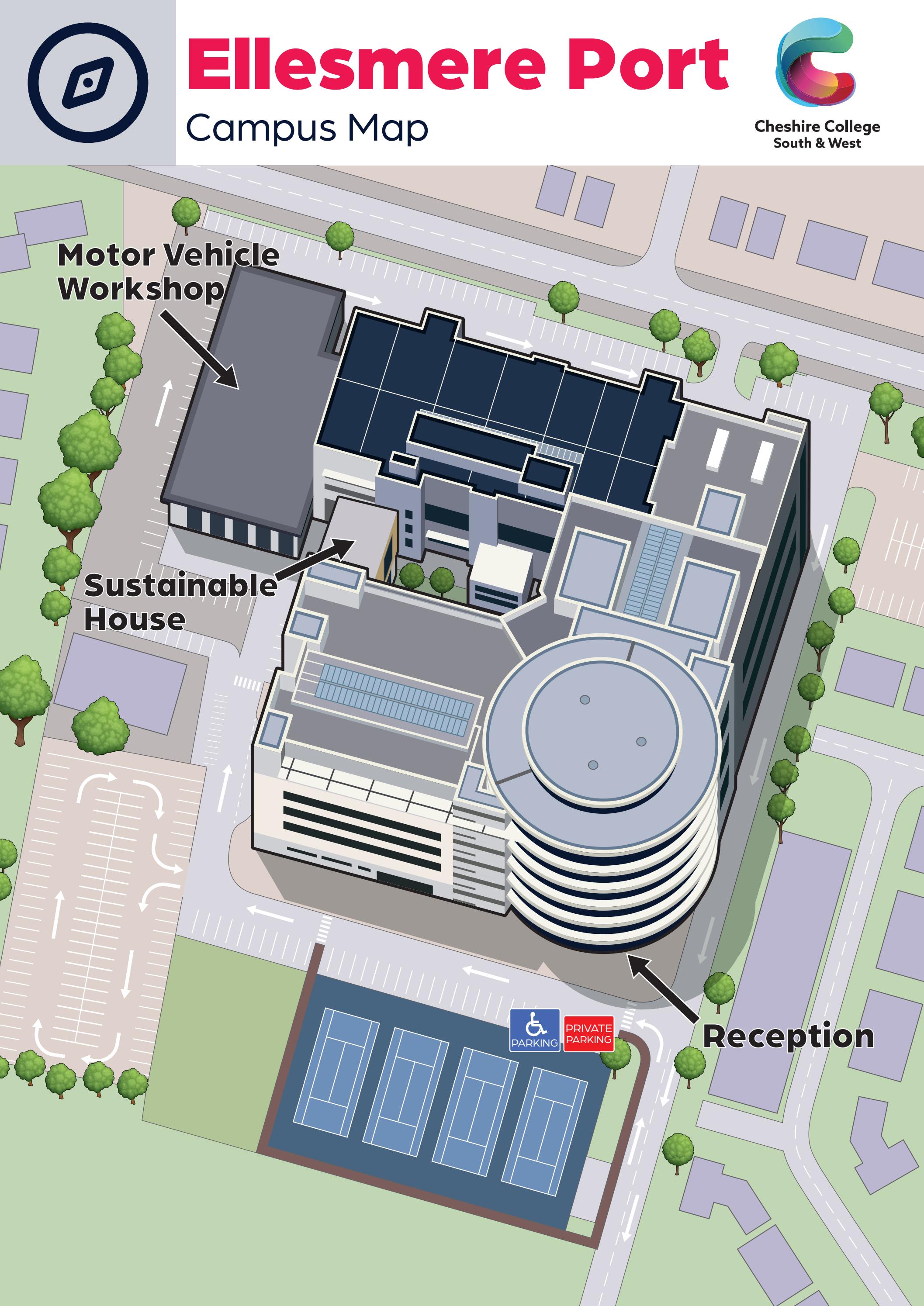 Ellesmere Port Campus Map by Cheshire College - South & West - Issuu