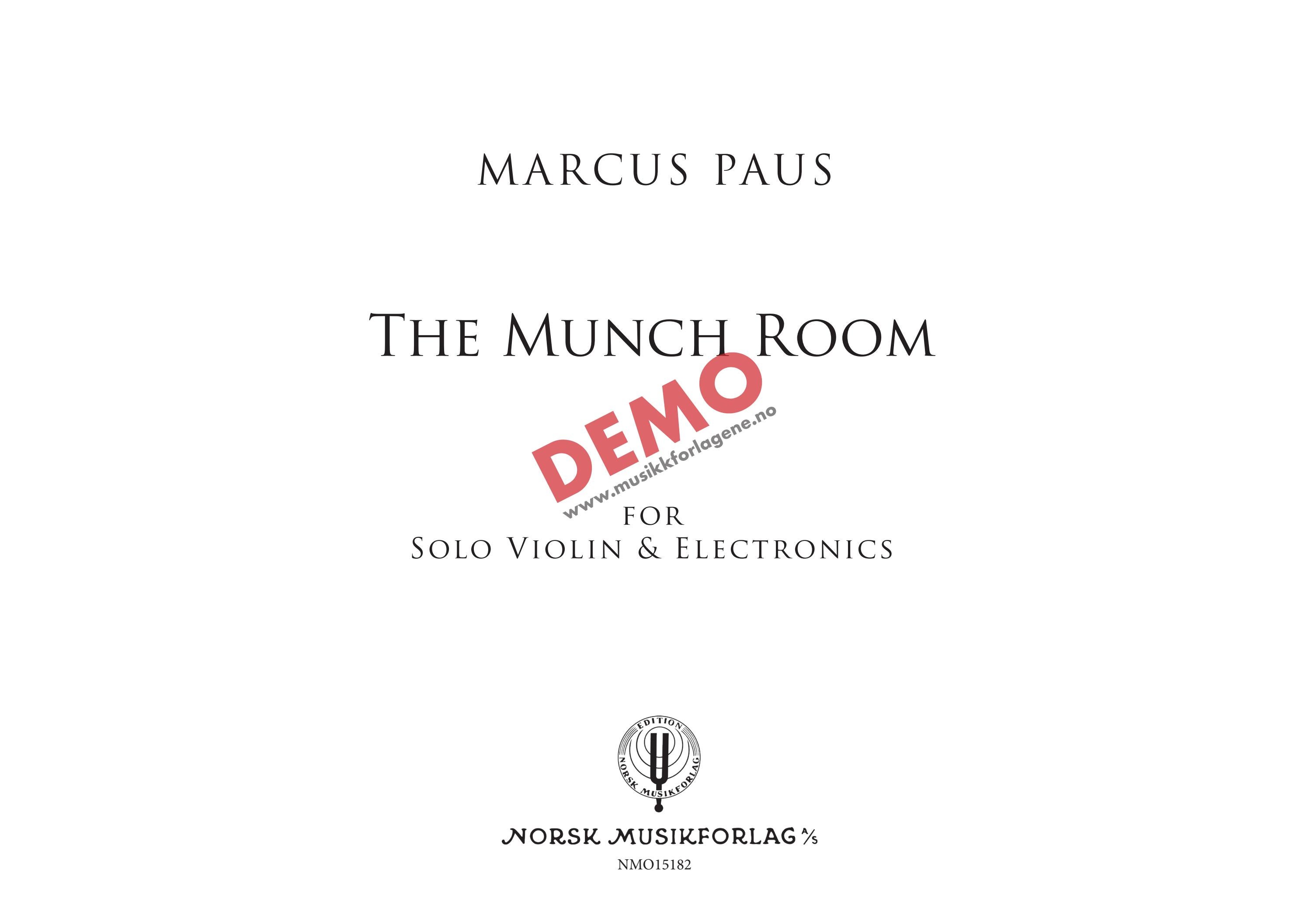 MARCUS PAUS: The Munch Room by Musikkforlagene - Issuu