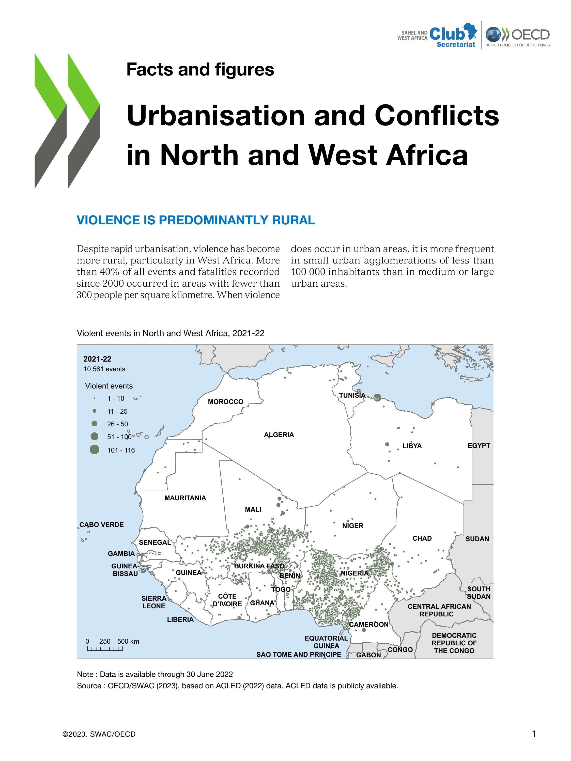 Urbanisation and Conflicts in North and West Africa (brochure) by SWAC ...