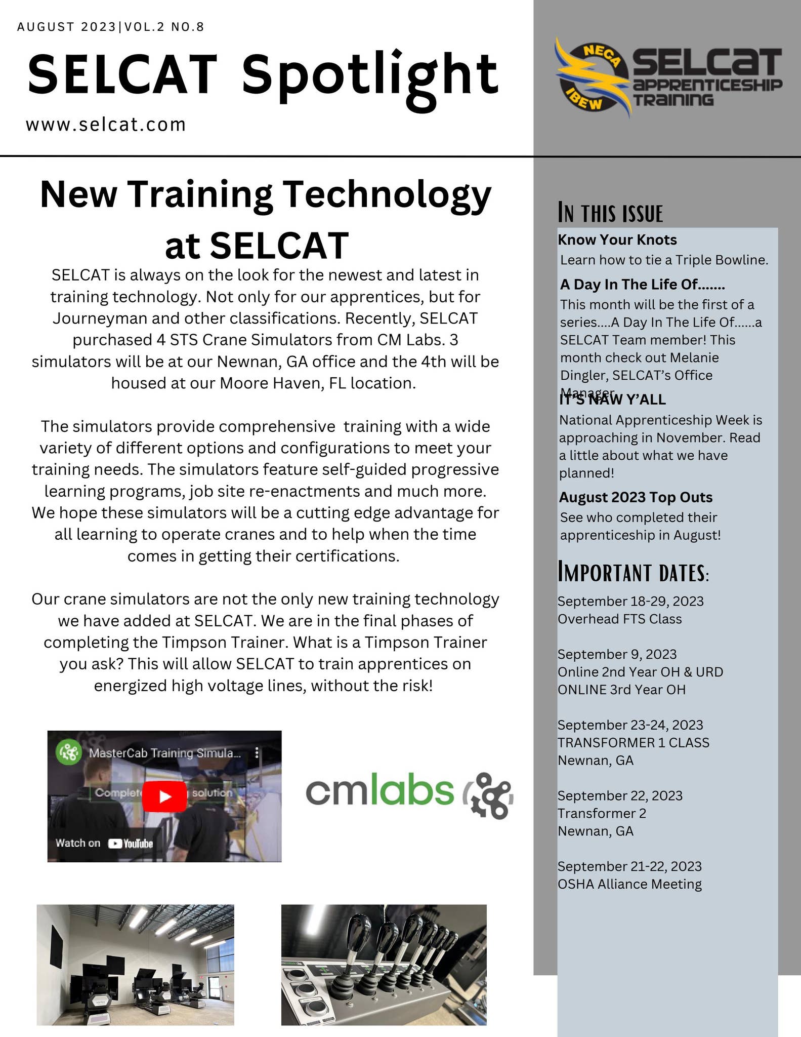 August 2023 Newsletter by Selcat44 - Issuu