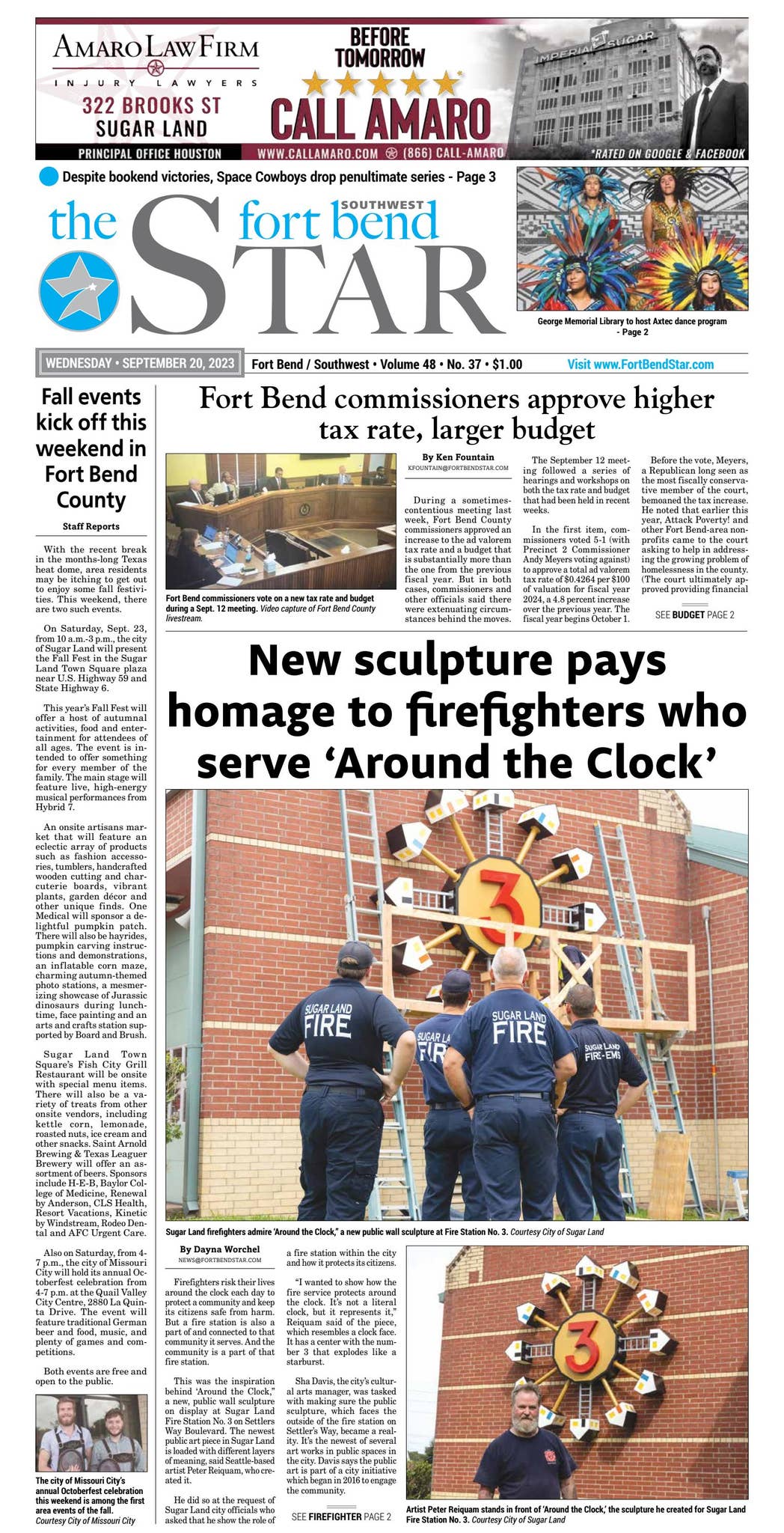 The 09-20-23 Edition of The Fort Bend Star by Street Media - Issuu