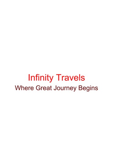 My first document by Infinity Travels - Issuu