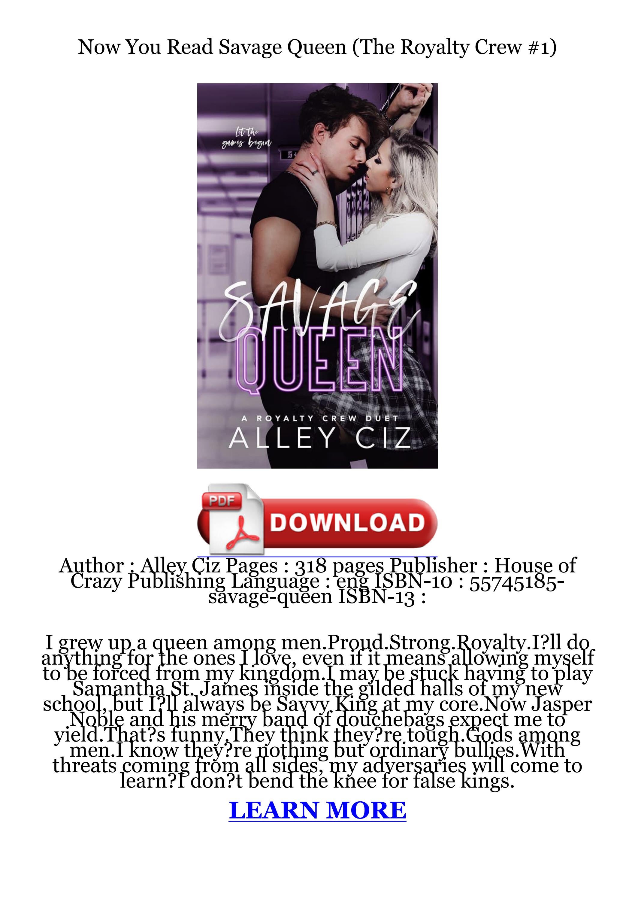 (ePUB) Download Savage Queen (The Royalty Crew #1) by samintme18q23 - Issuu