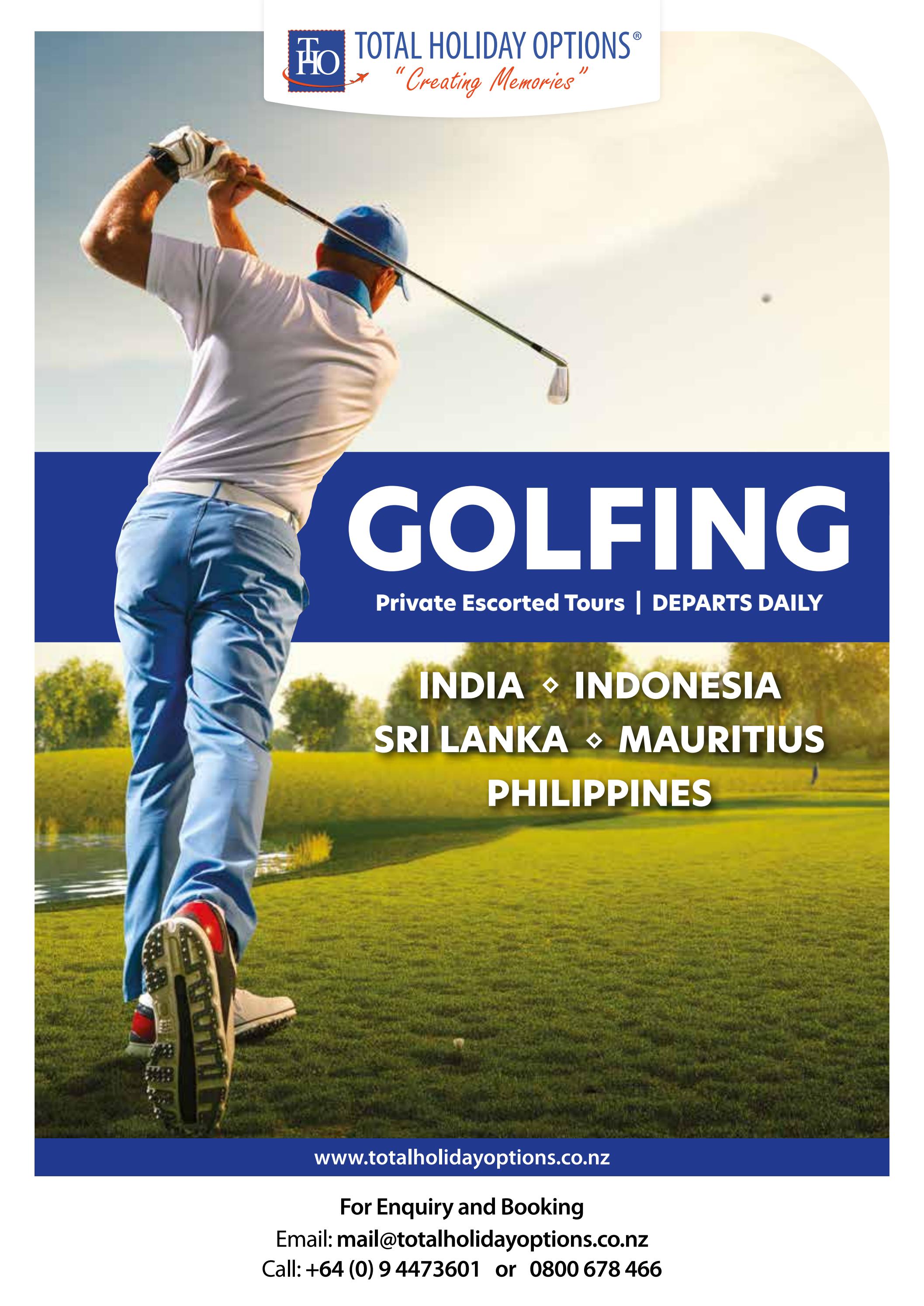 THO Golfing Promotion NZ_2023 by TOTAL HOLIDAY OPTIONS - Issuu