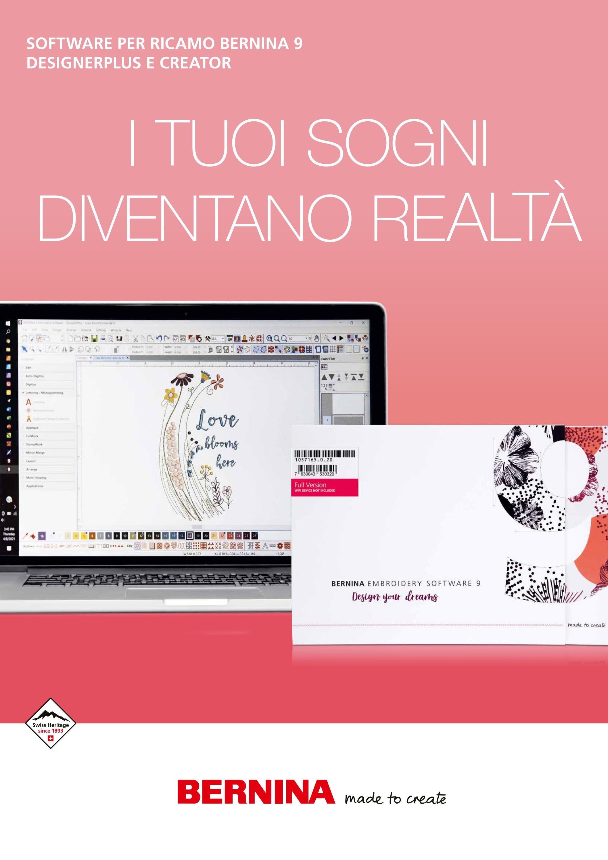 BERNINA Embroidery Software 9 brochure Italian by Bernina International ...