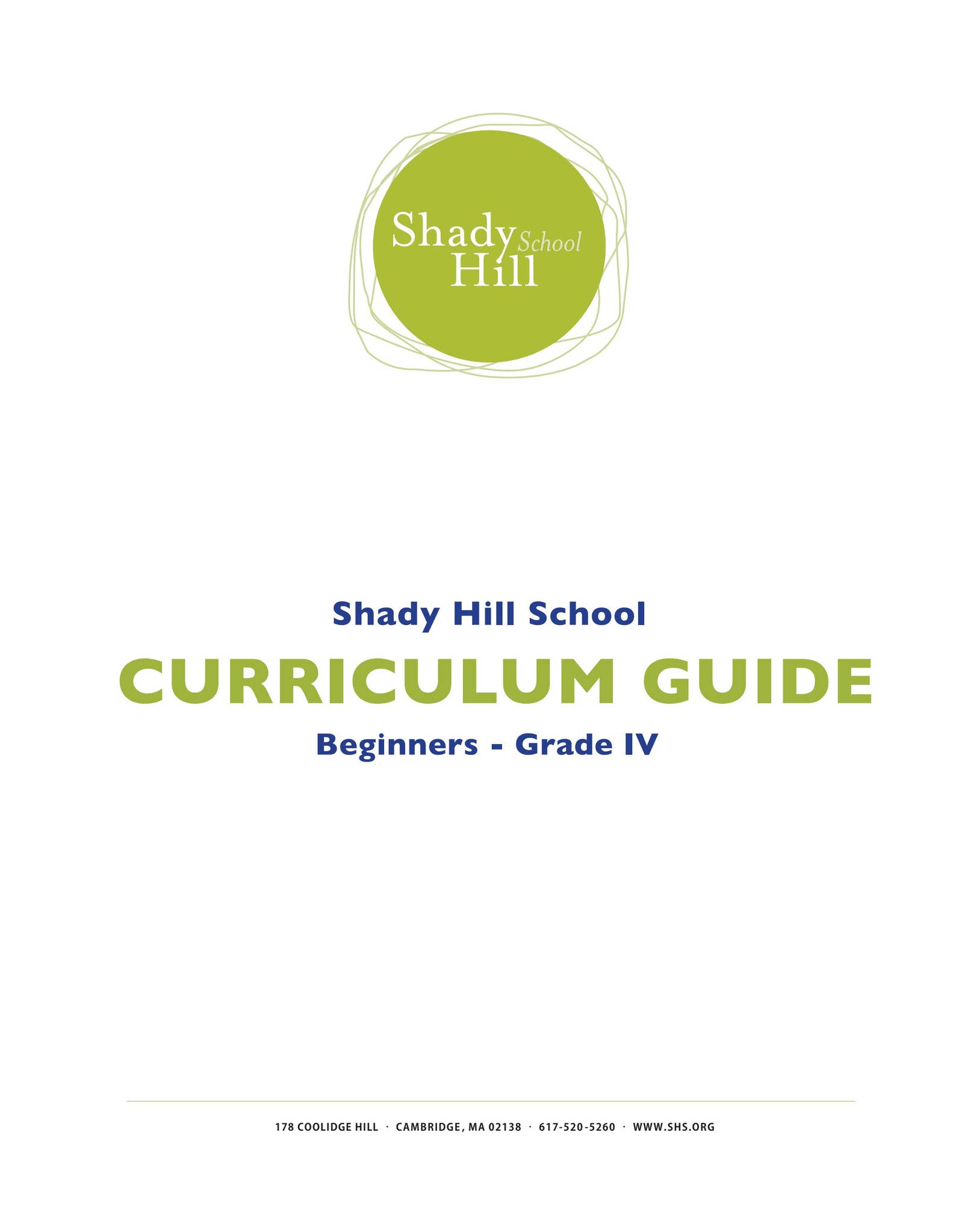 Lower School Curriculum Guides 23-24 by Shady Hill School - Issuu