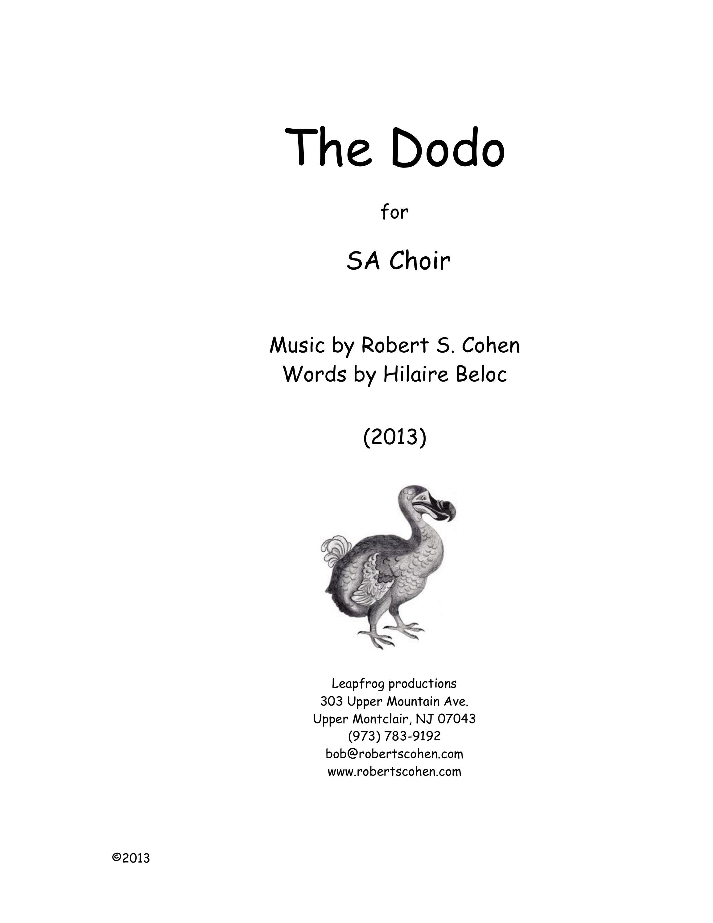 The Dodo (2013) by bobcohenmusic - Issuu