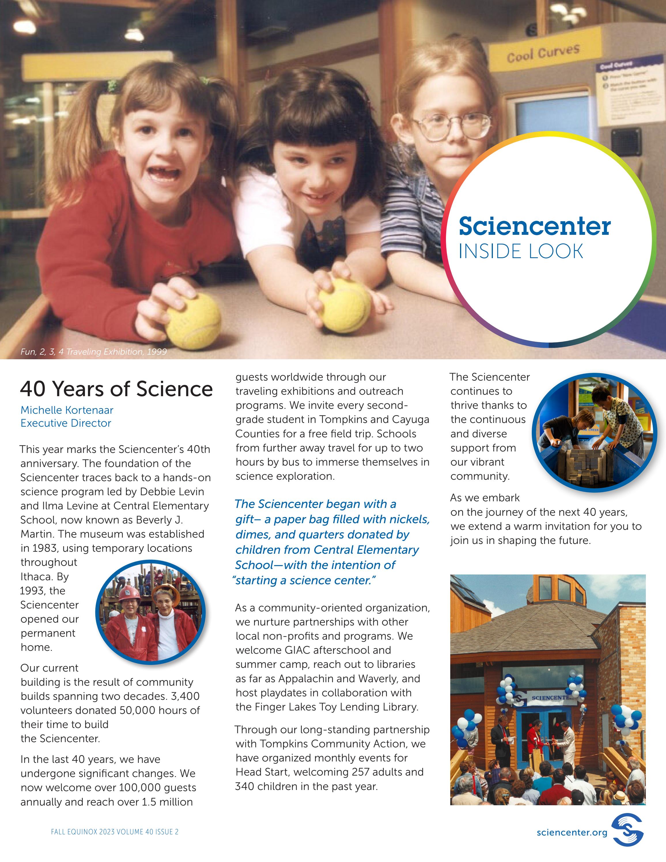 Inside Look: Fall 2023 by Sciencenter - Issuu