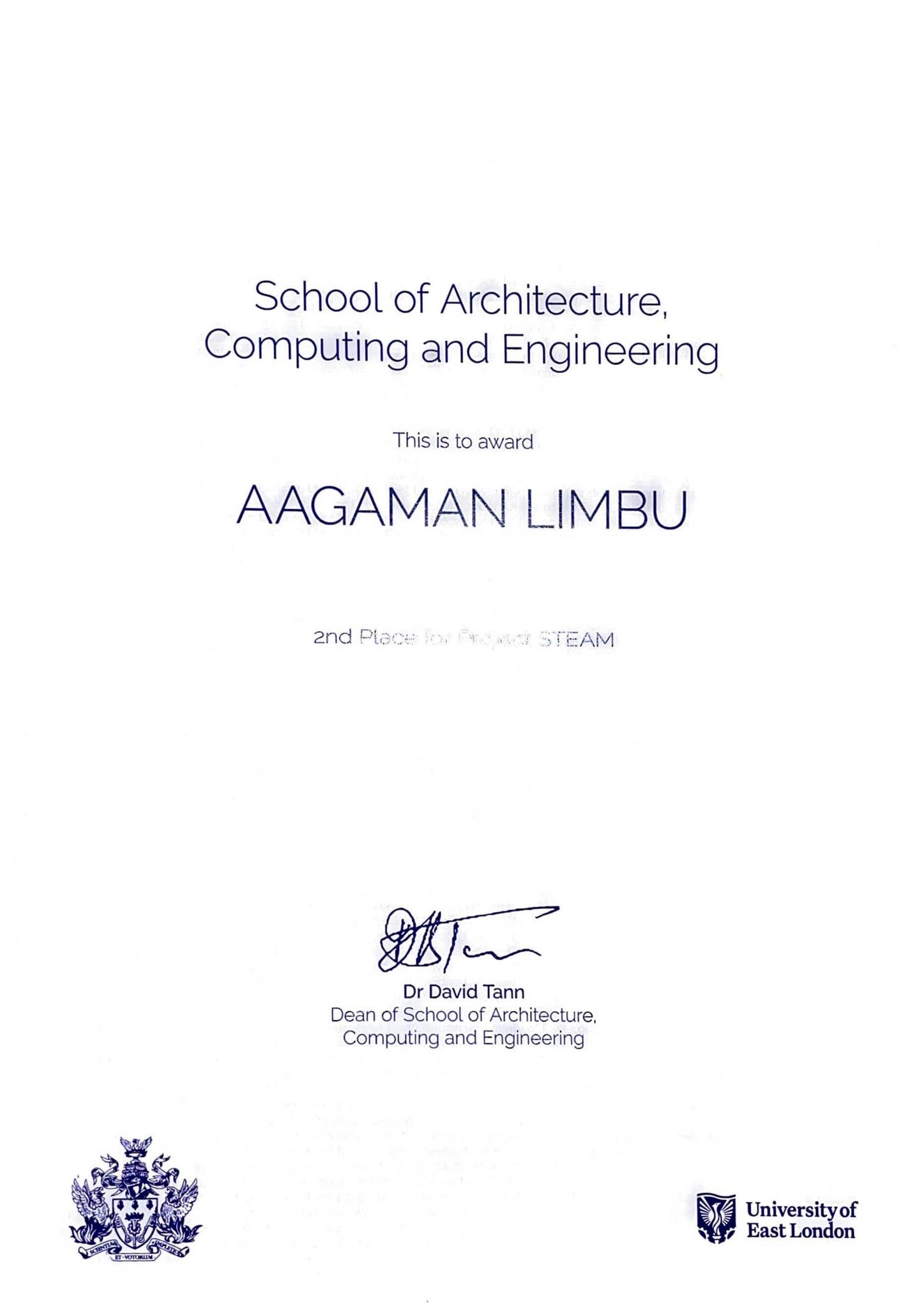 Steam Comp. Certificate by Aagaman Limbu - Issuu