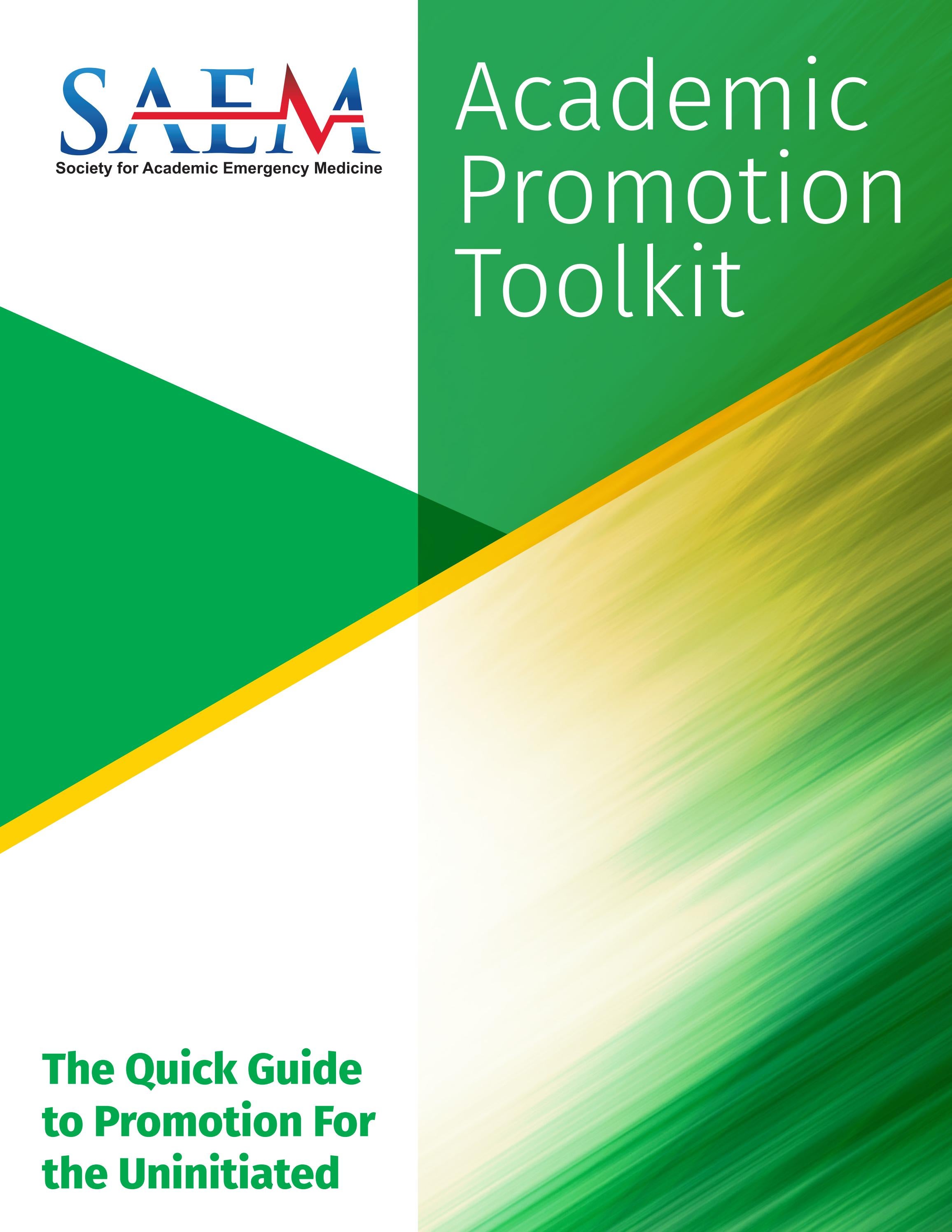SAEM Academic Promotion Toolkit by Society for Academic Emergency ...
