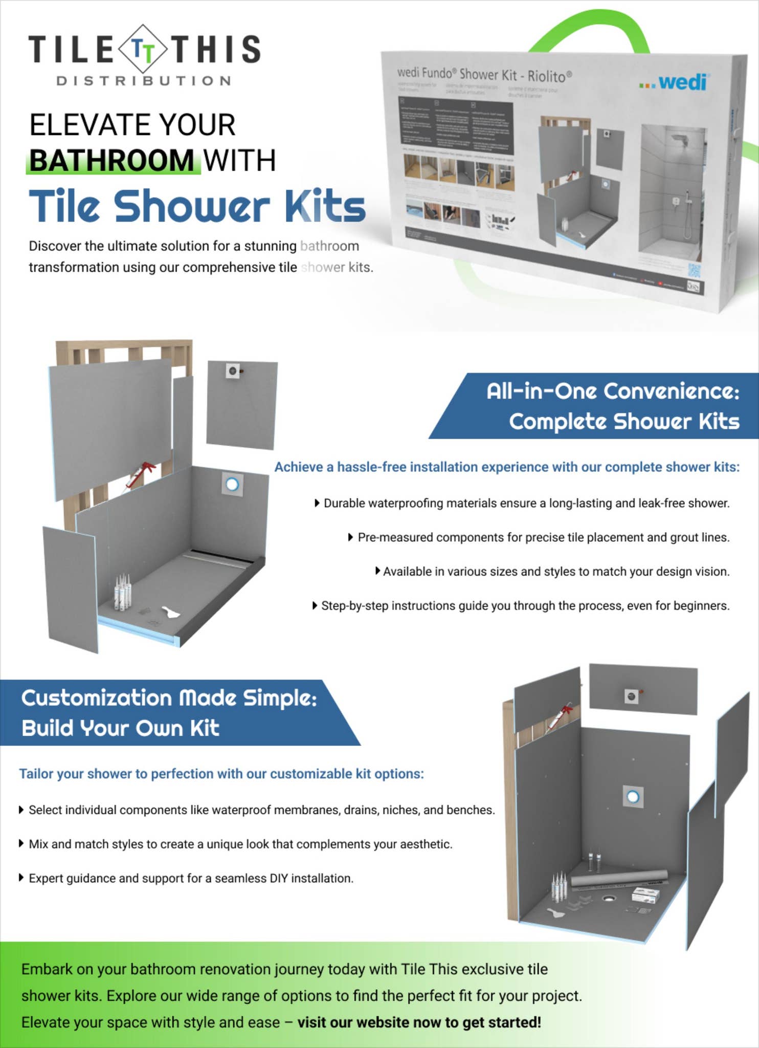 Elevate Your Bathroom with Tile Shower Kits by Tilethis - Issuu