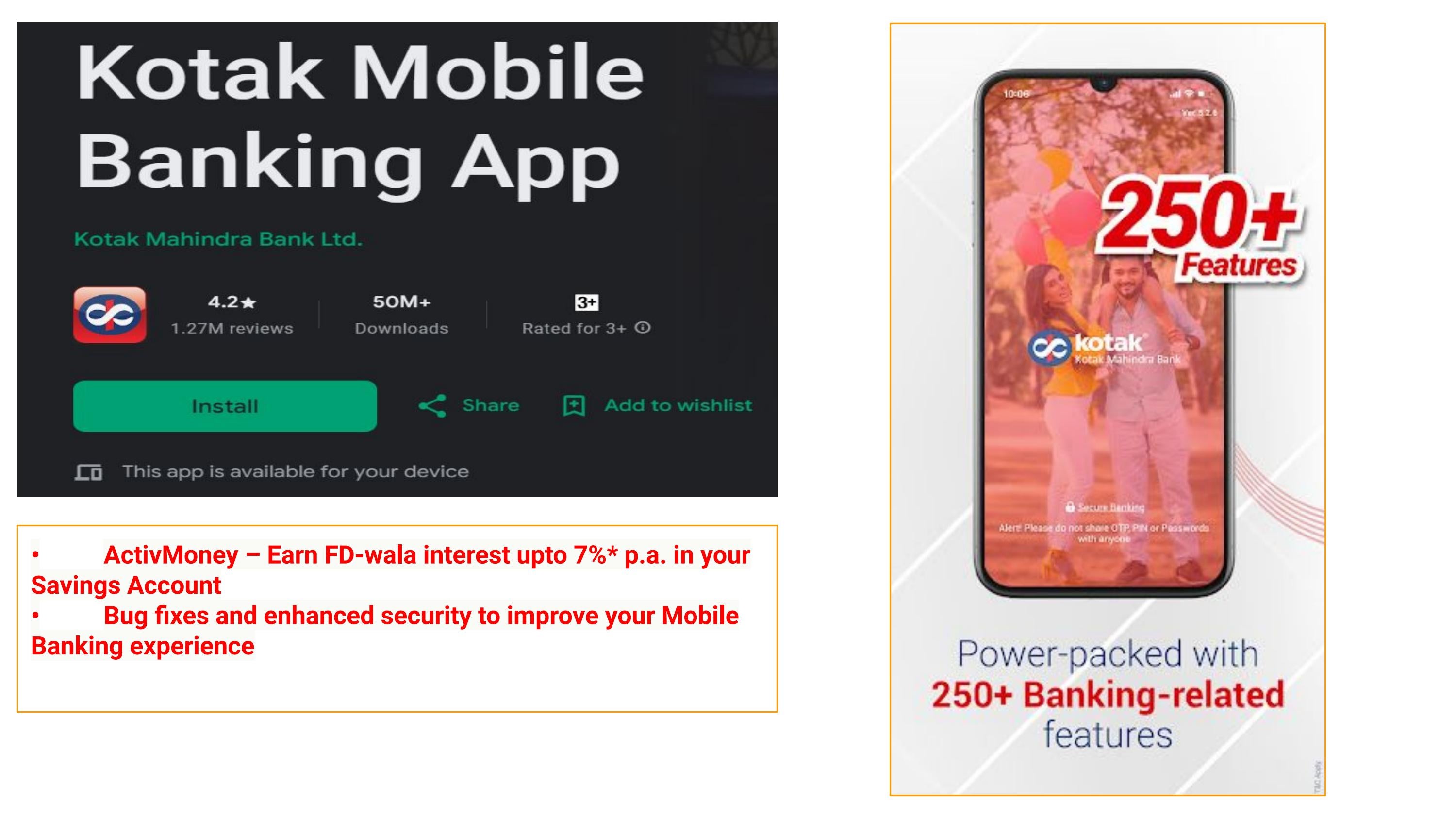 Kotak Mahindra Bank’s official mobile banking application for Android ...