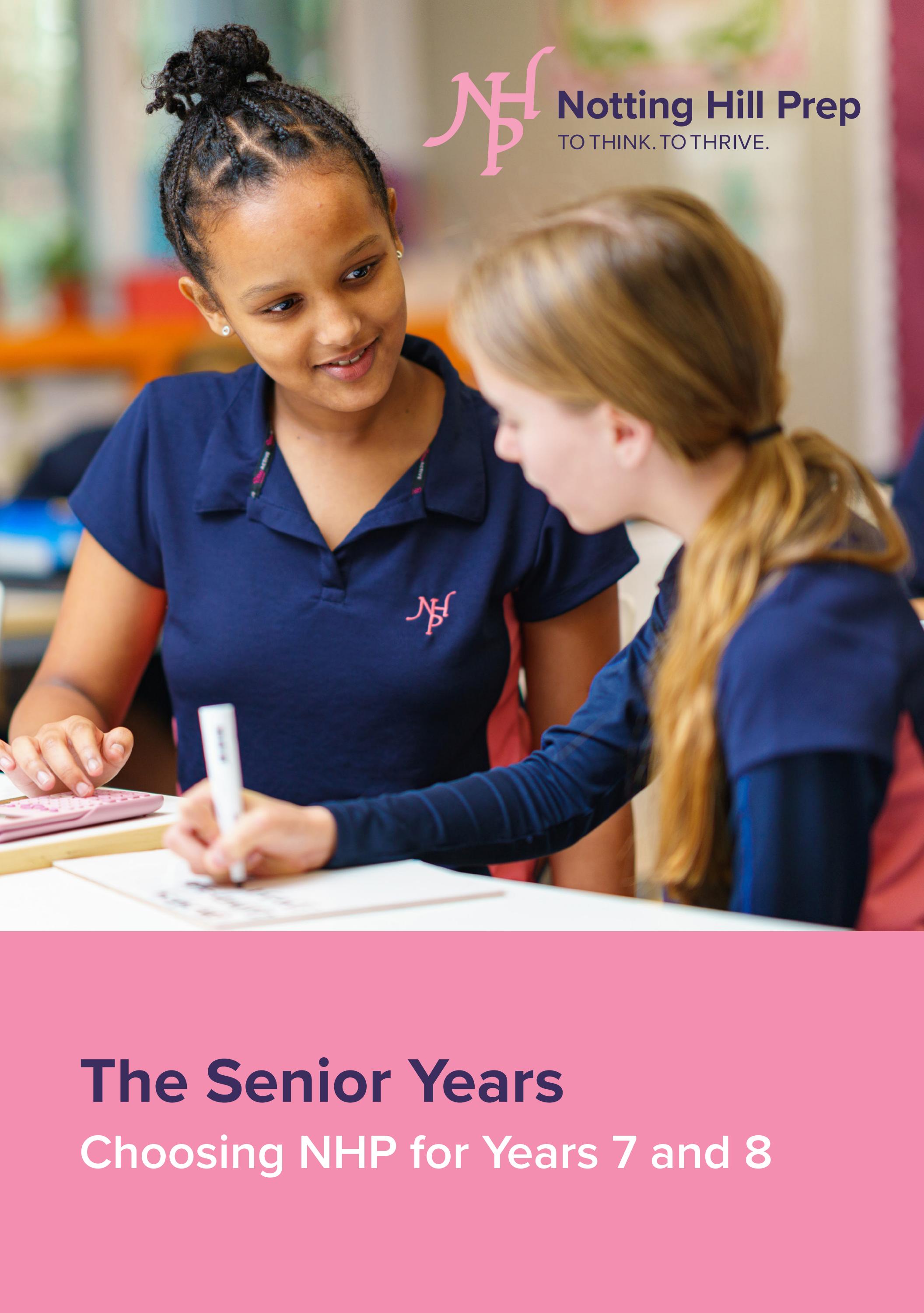 Choosing NHP for Years 7 and 8 by nottinghillprep - Issuu