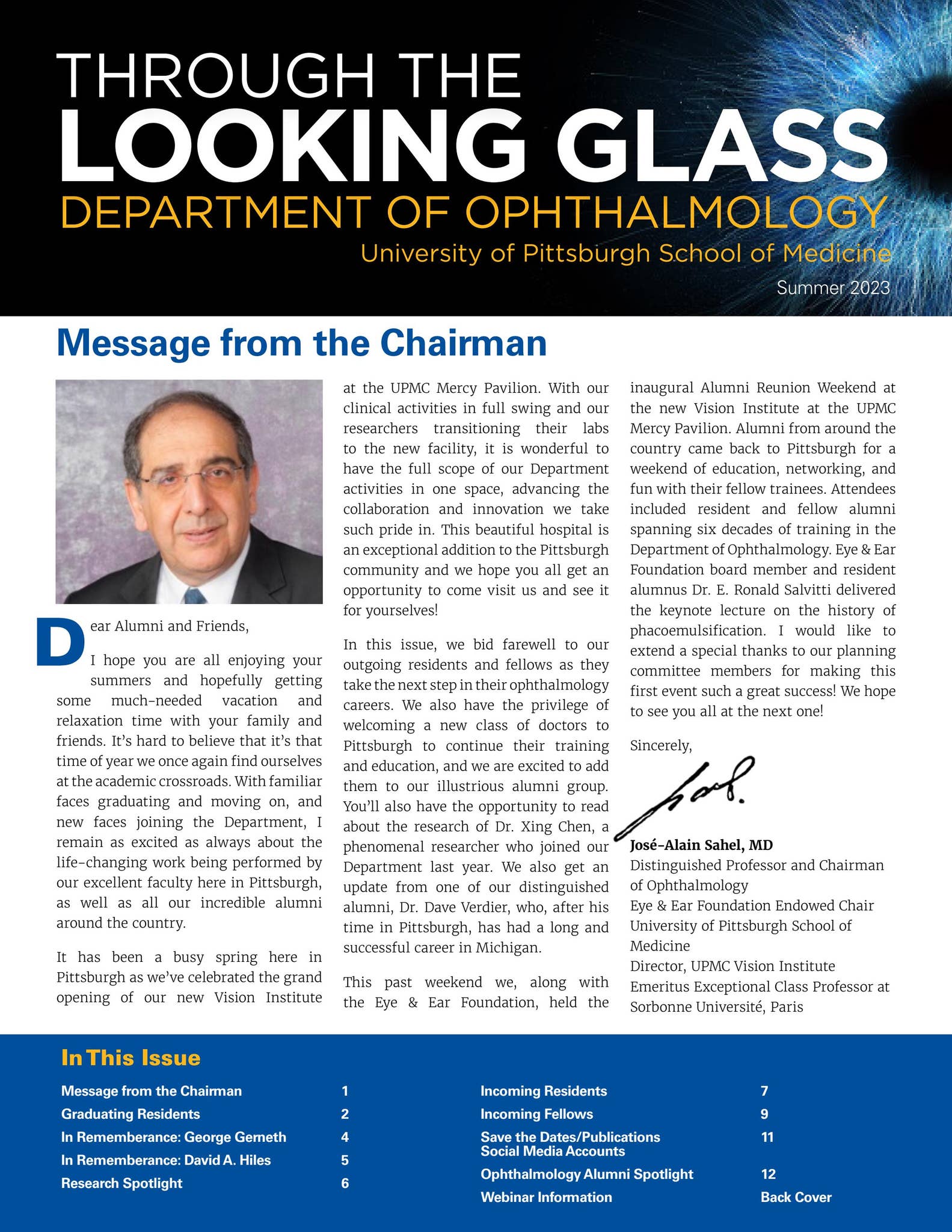 Through the Looking Glass, Summer 2023 by Eye & Ear Foundation of Pittsburgh - Issuu