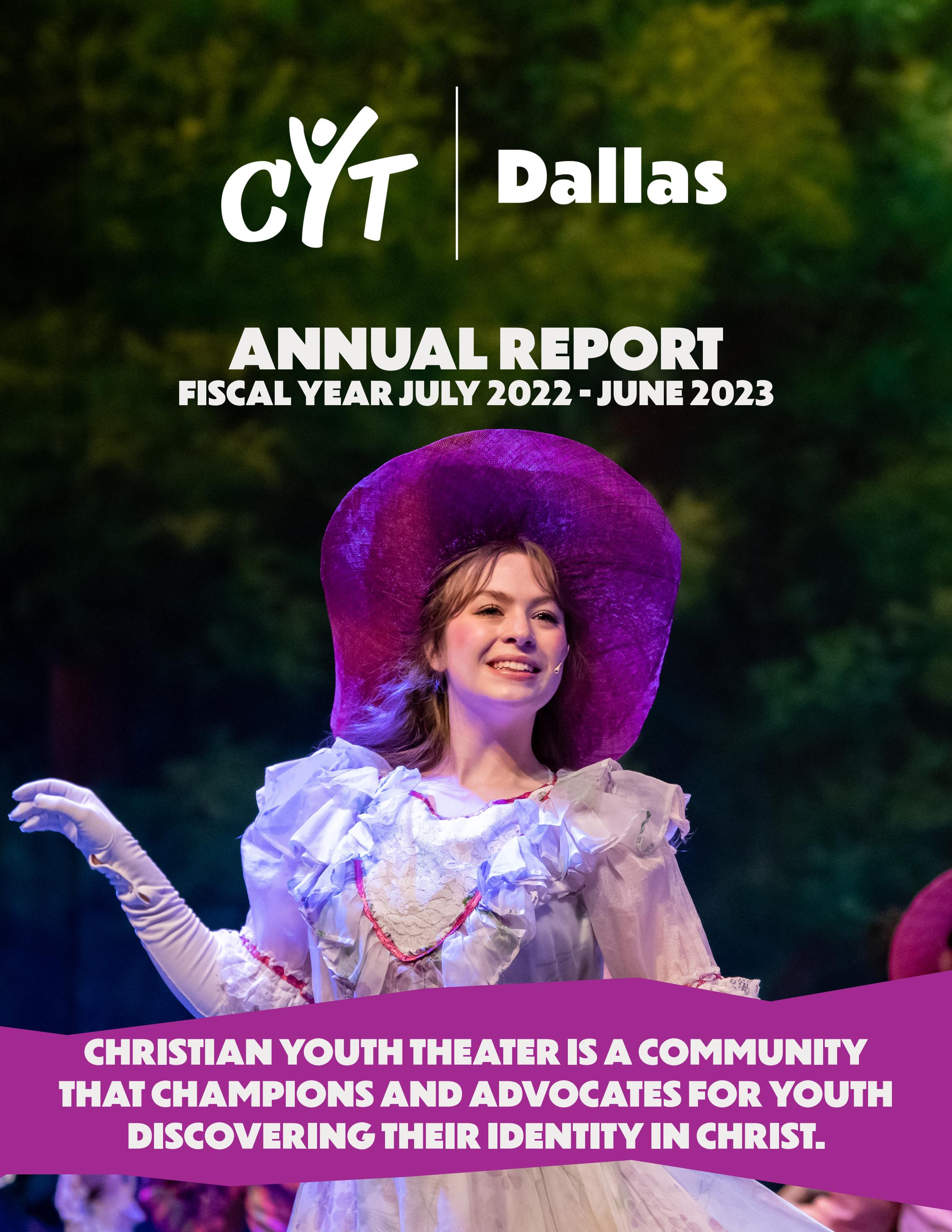 CYT Dallas Annual Report | 2022-2023 by CYT Dallas - Issuu