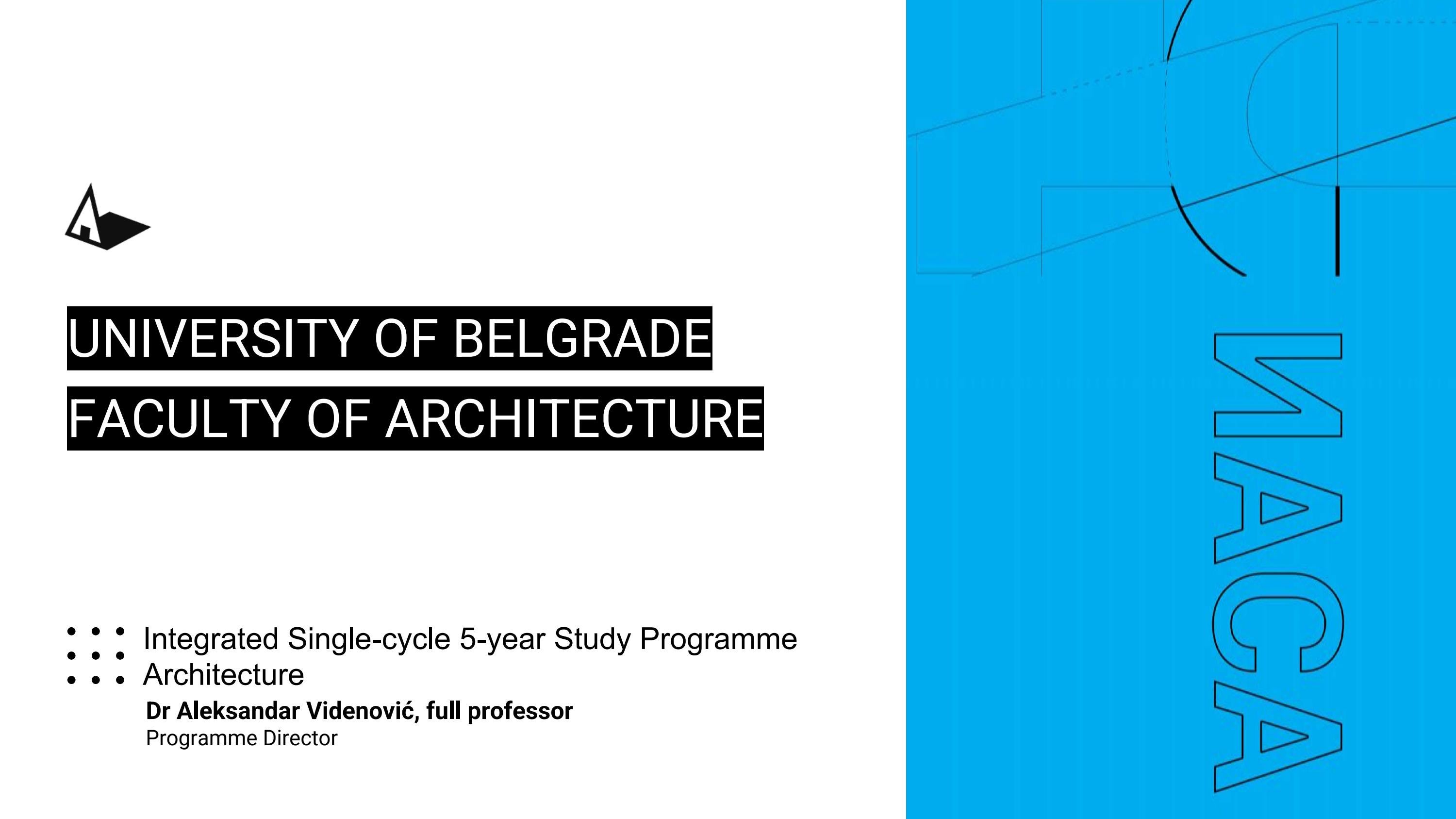 AF Brochure - IASA by University of Belgrade - Faculty of Architecture - Issuu