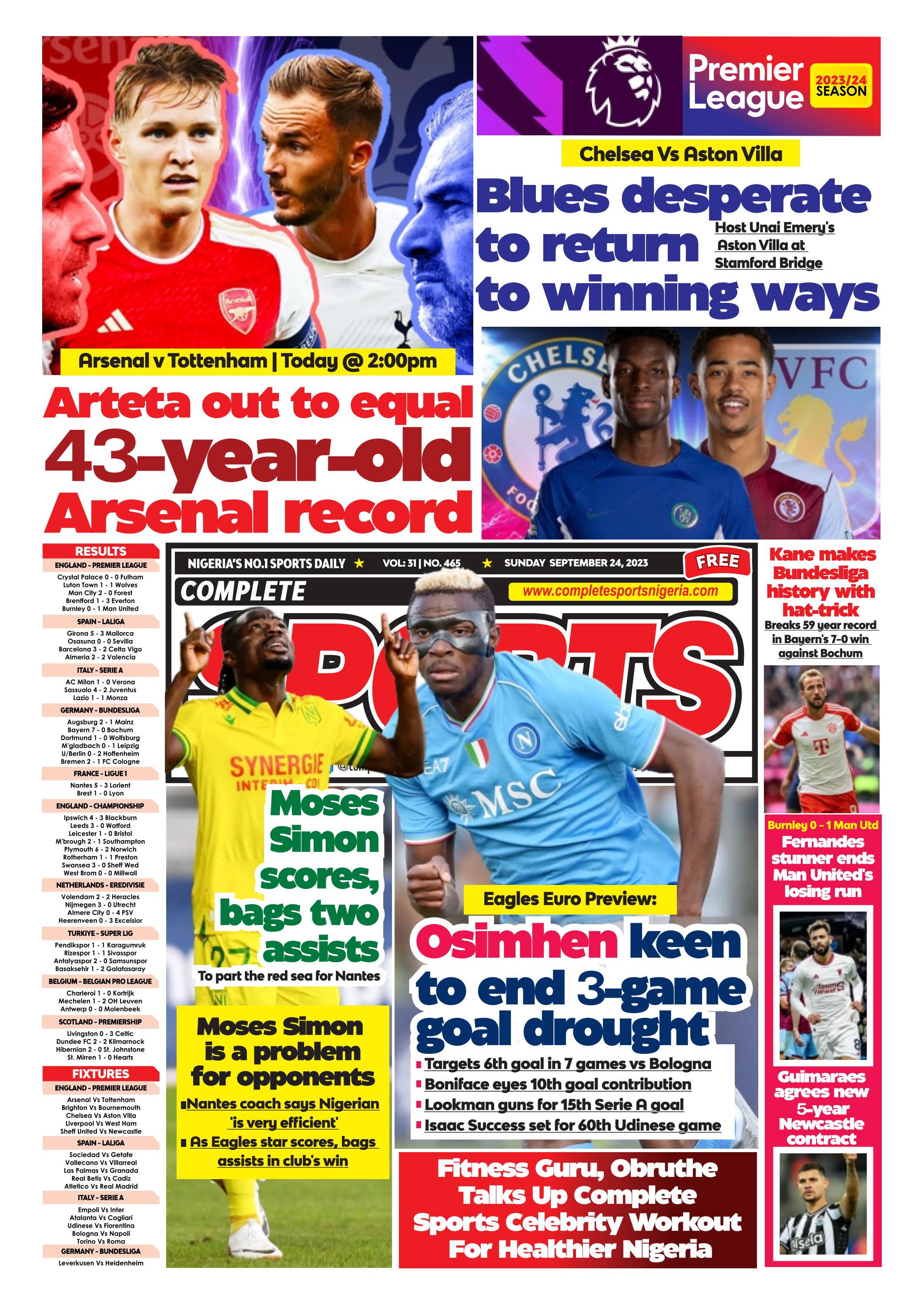 COMPLETE SPORTS - SUNDAY, SEP 24, 2023 by Complete Sports - Issuu