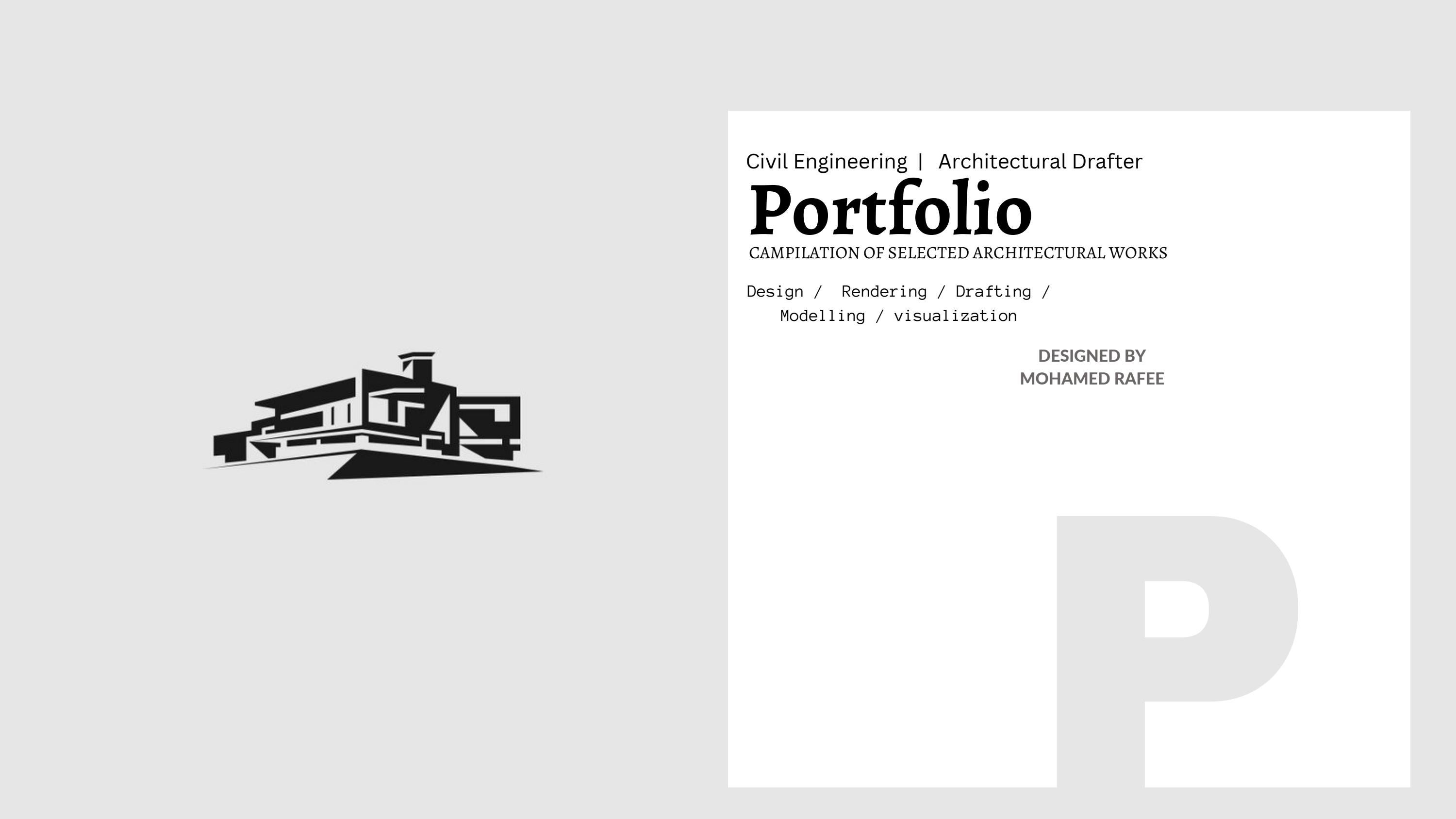 Architectural Drafter portfolio| Mohamed Rafee A by Mohamed Rafee - Issuu