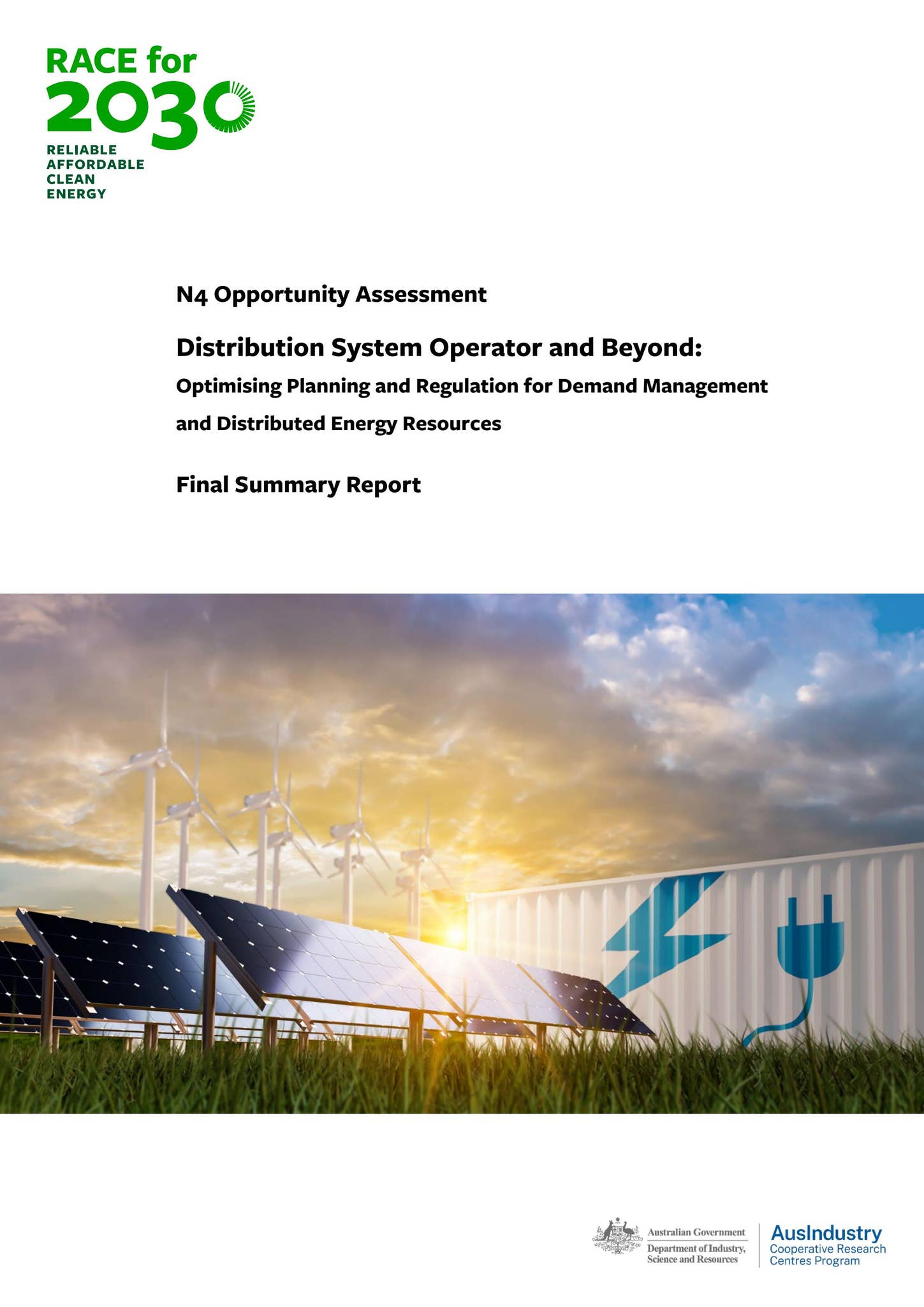 Distribution System Operator (DSO) and beyond. Final summary report by ...