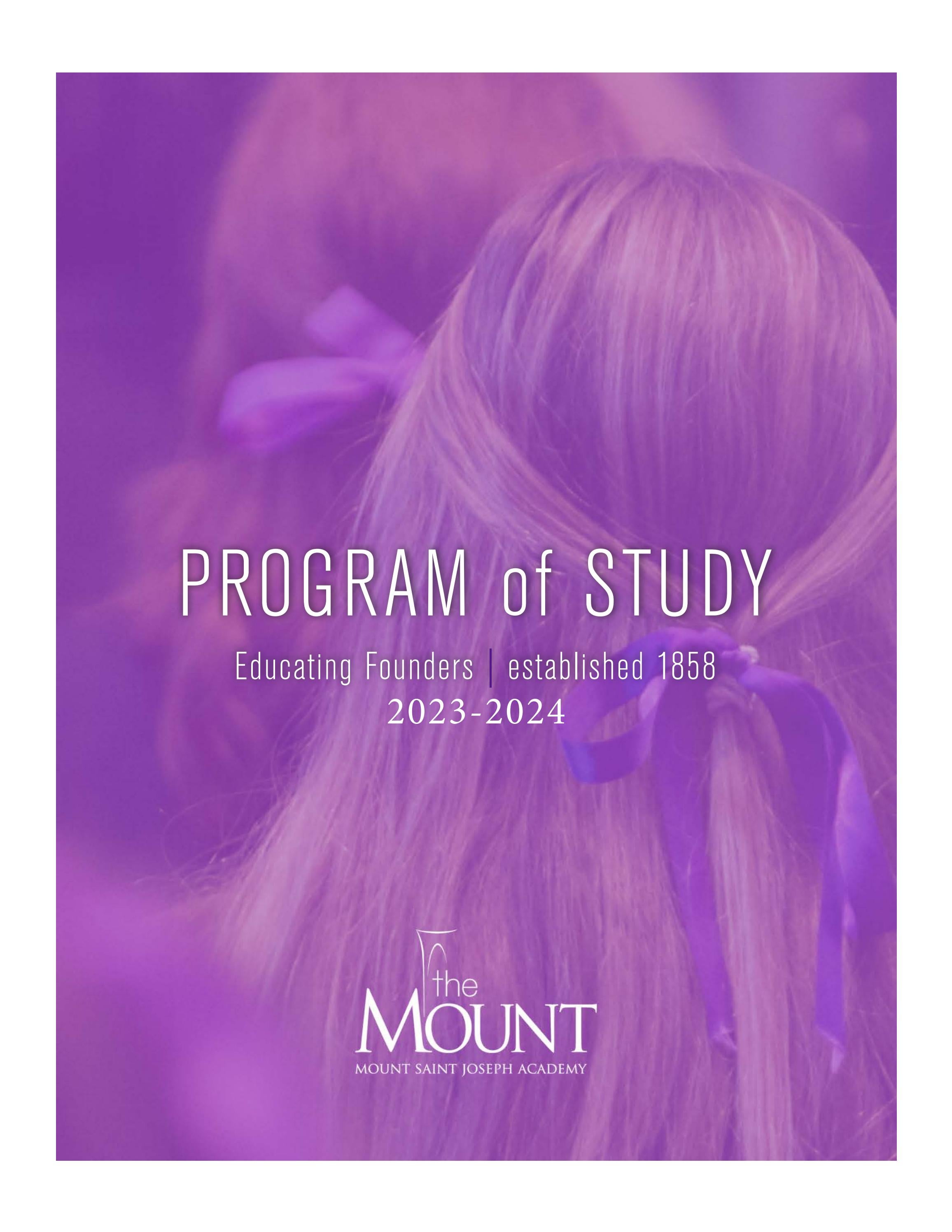 MSJA Program of Study 2023-2024 by Mount Saint Joseph Academy - Issuu