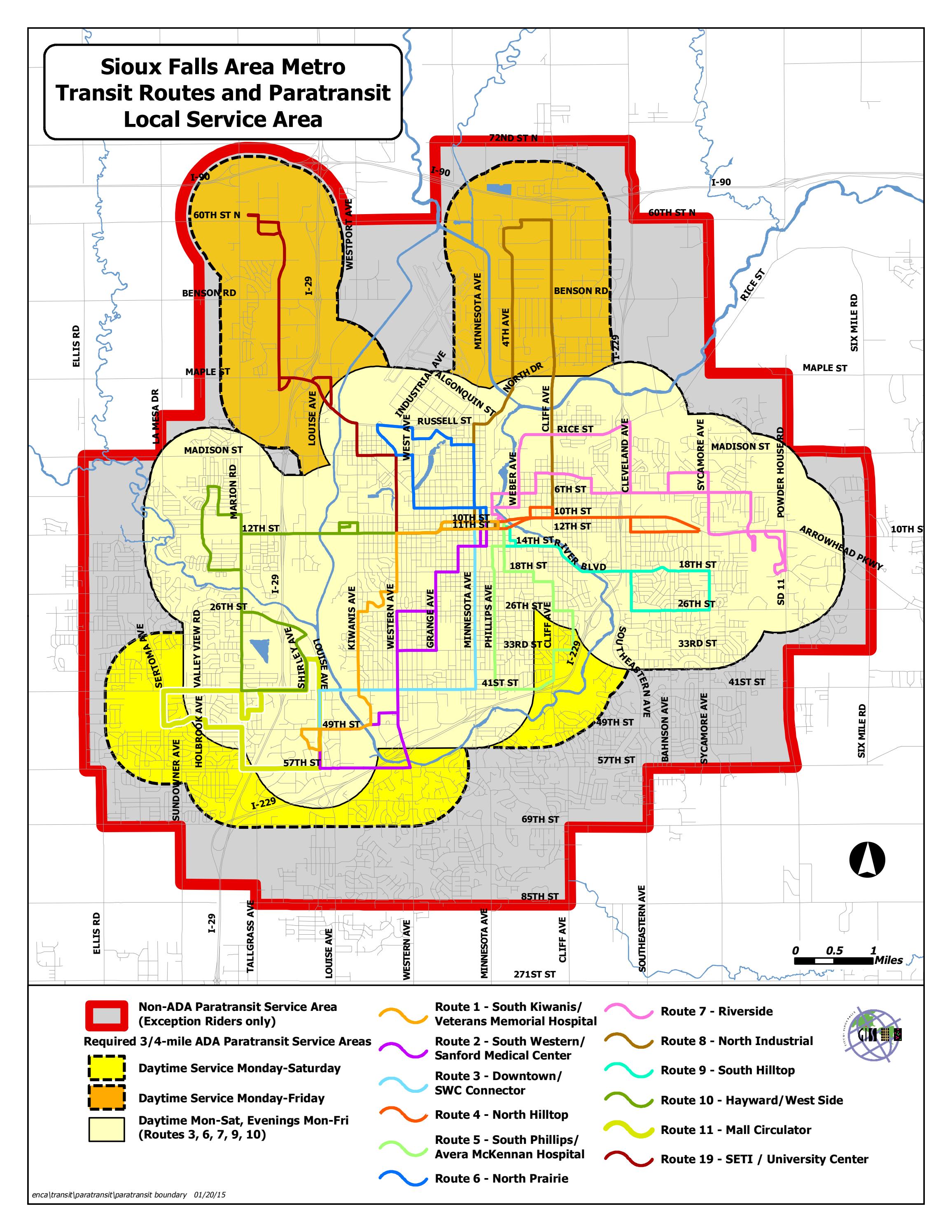 Paratransit Service Map - Sioux Area Metro by City of Sioux Falls - Issuu