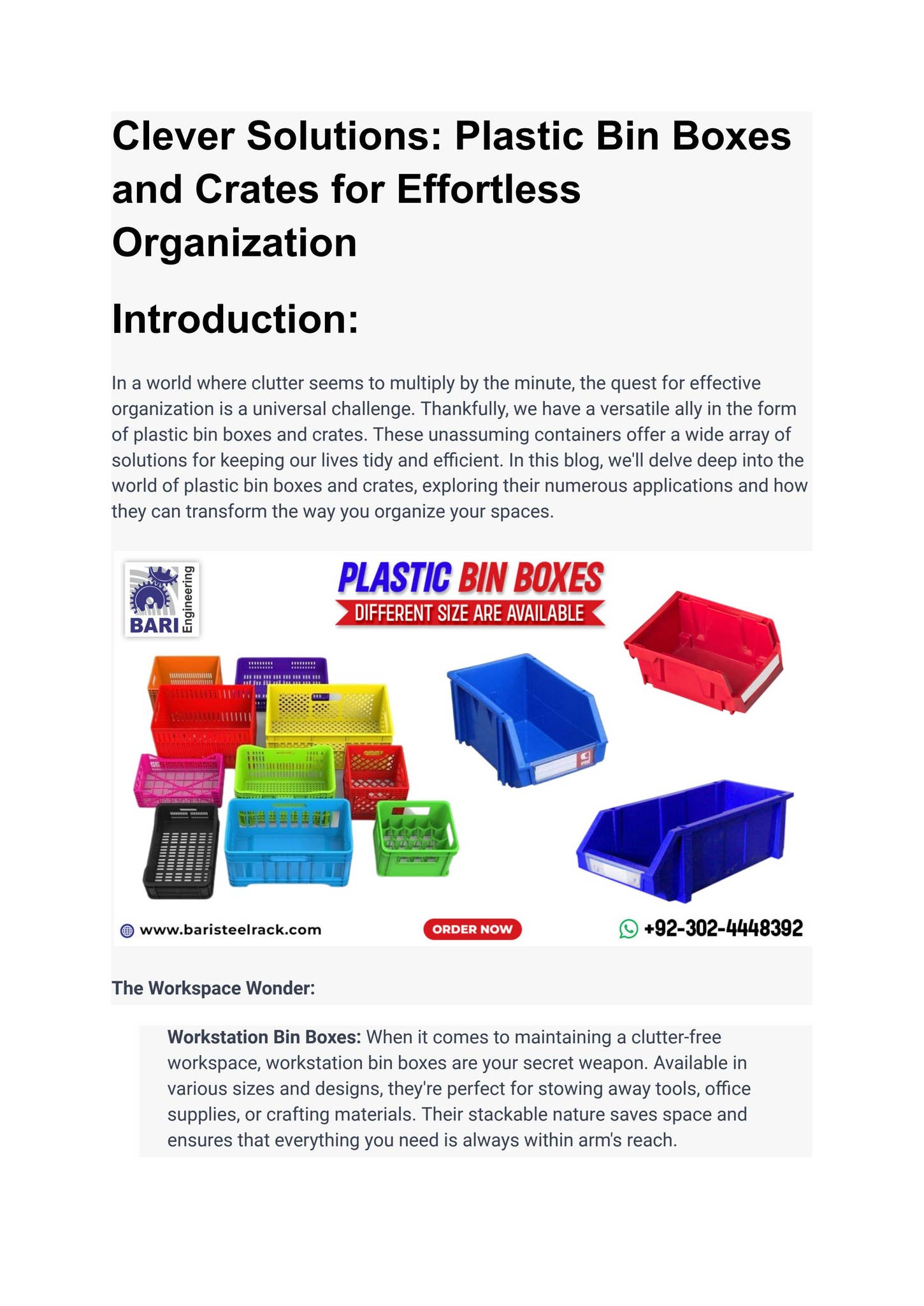 Plastic Crates Perforated | Food Storage Crates | Plastic Bin Boxes ...