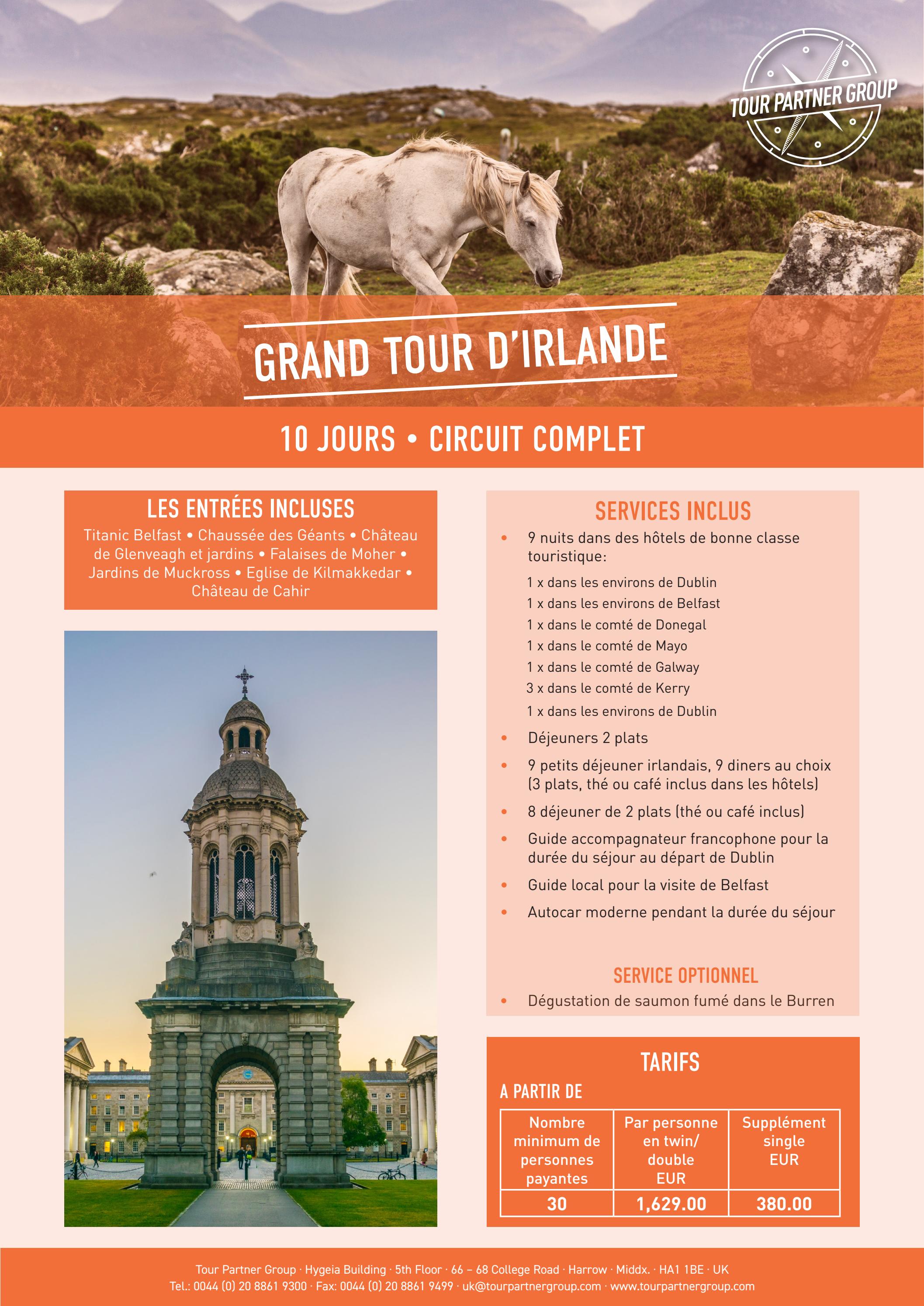 Grand Tour D’Irlande by Tour Partner Group - Issuu
