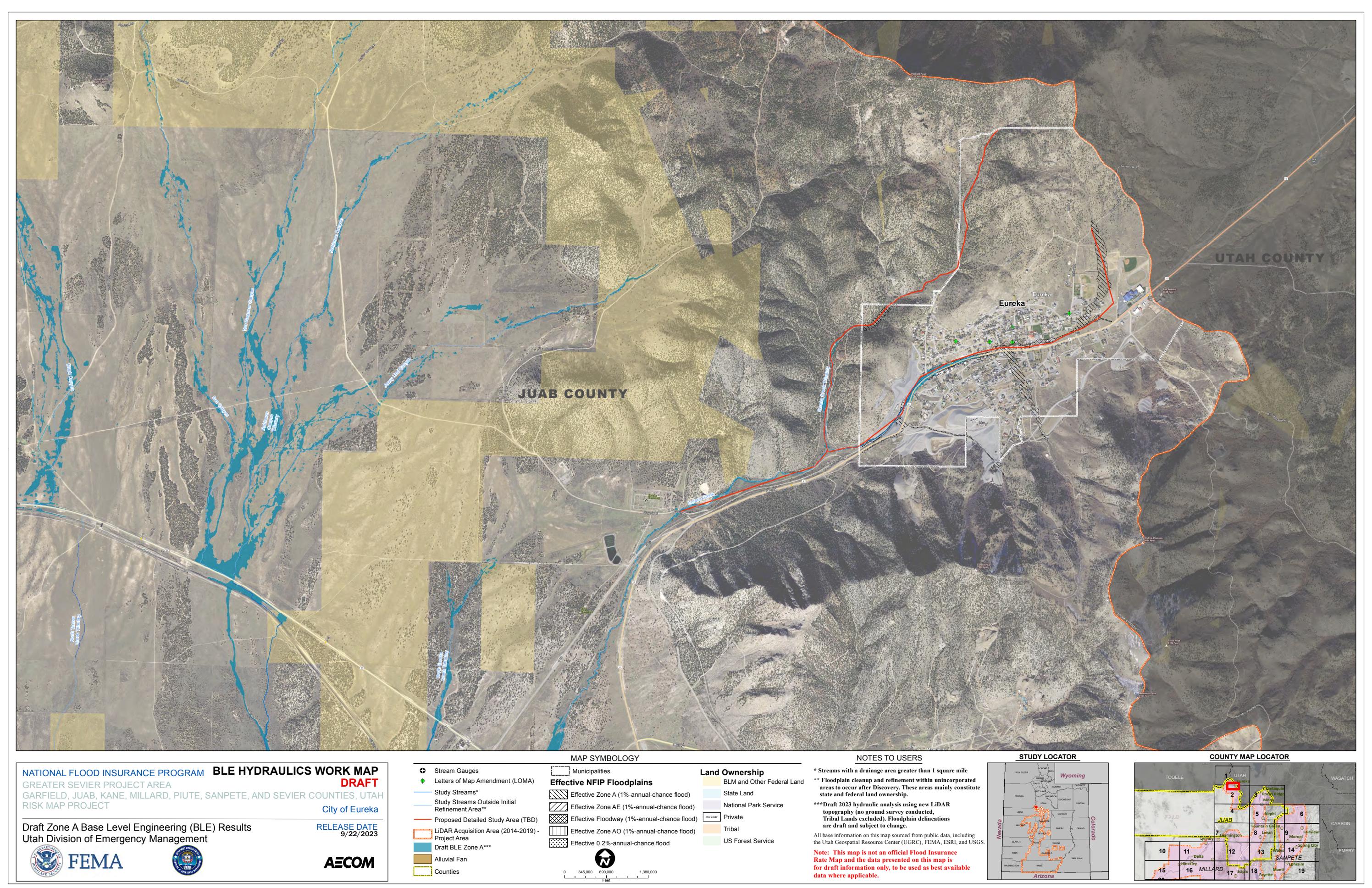 Juab County Municipal Discovery Maps by Utah Division of Emergency ...
