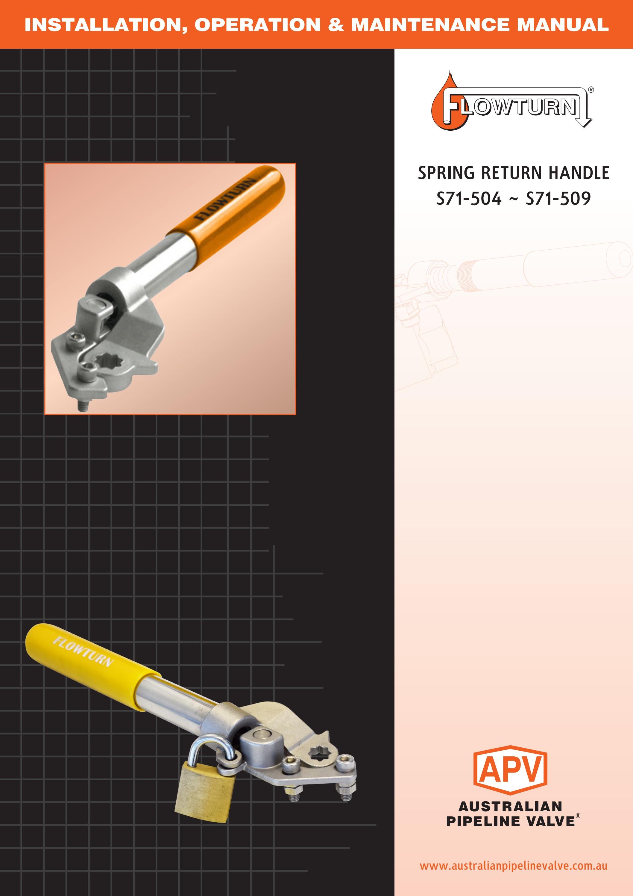 IOM Flowturn Spring Return Handle Z by Australian Valve Centre - Issuu