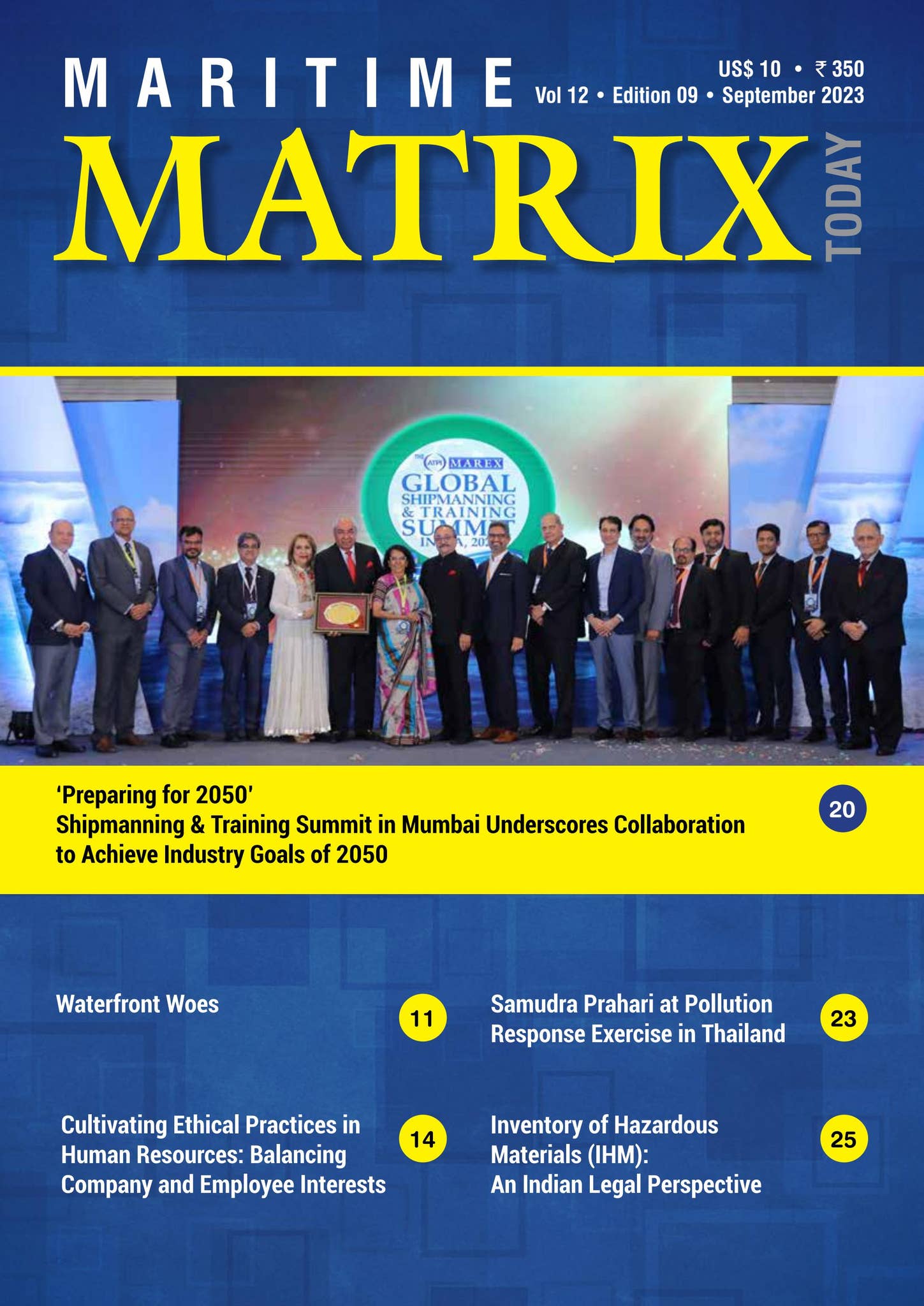 Maritime Matrix Today September 2023 by Marex Media Pvt Ltd - Issuu