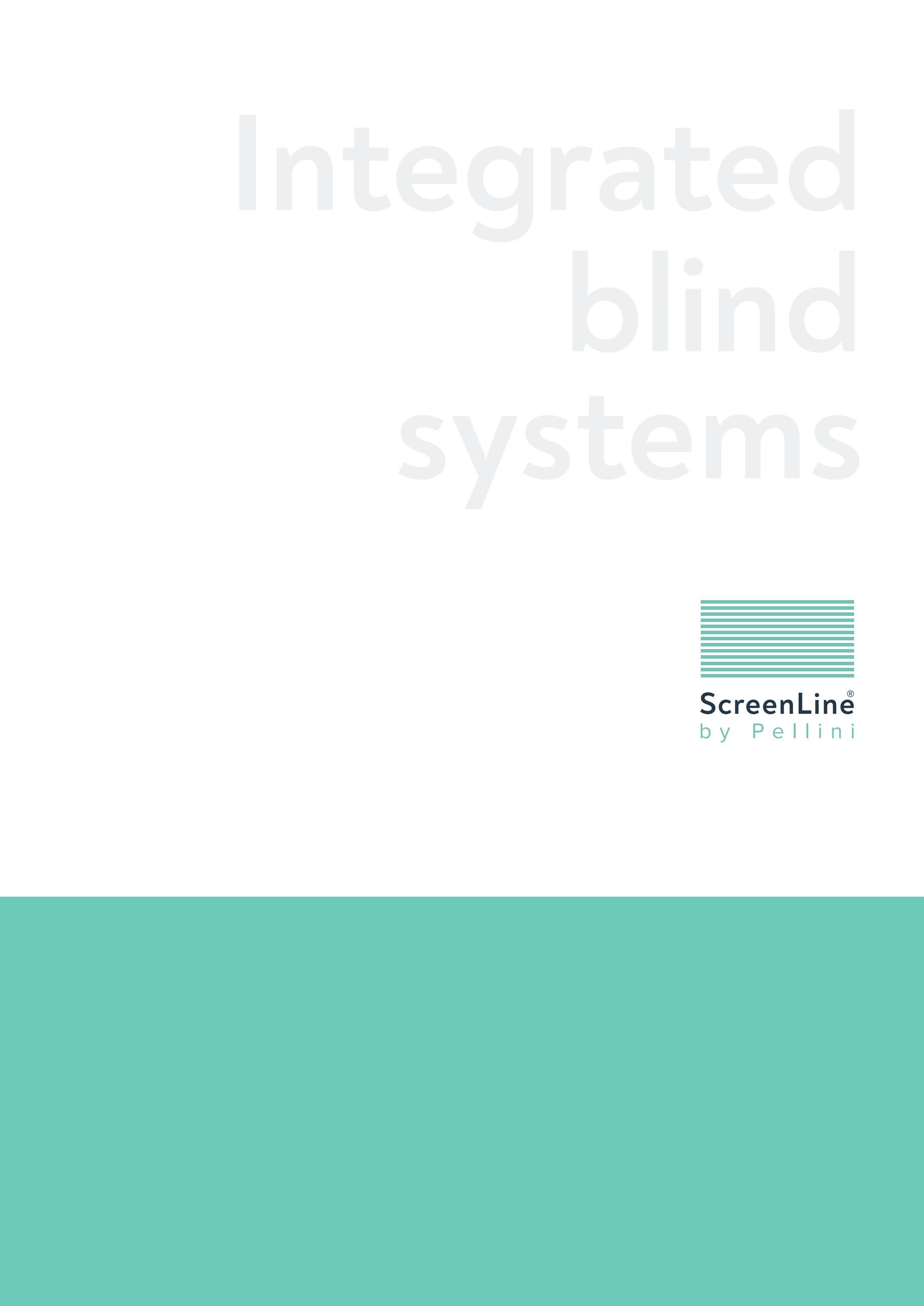 ScreenLine integrated blind systems brochure by Pellini S.p.a - Issuu