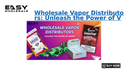 wholesalevapekits Publisher Publications - Issuu