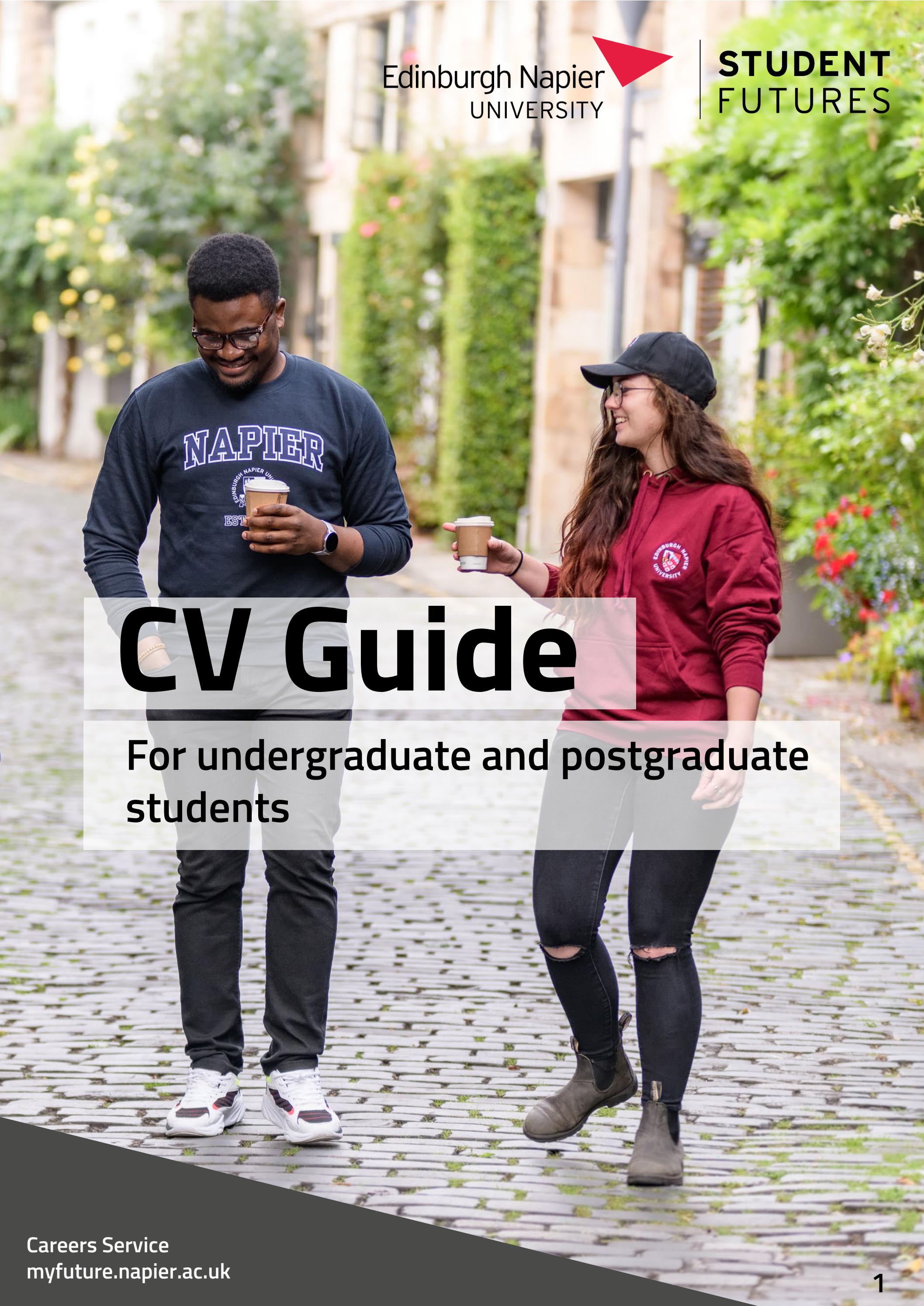CV Guide by studentfutures - Issuu